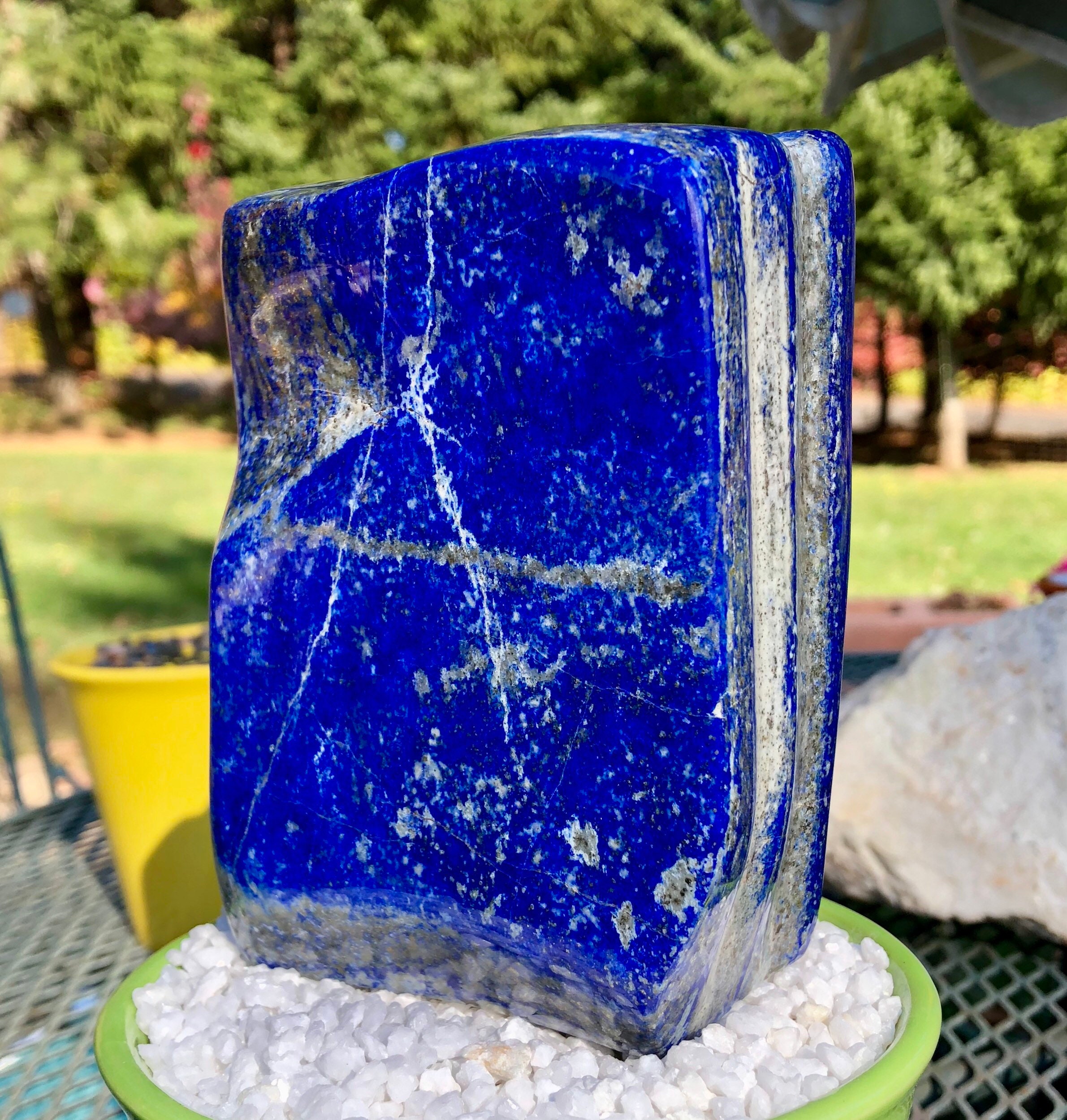 Large Lapis Lazuli standing freeform display specimen
