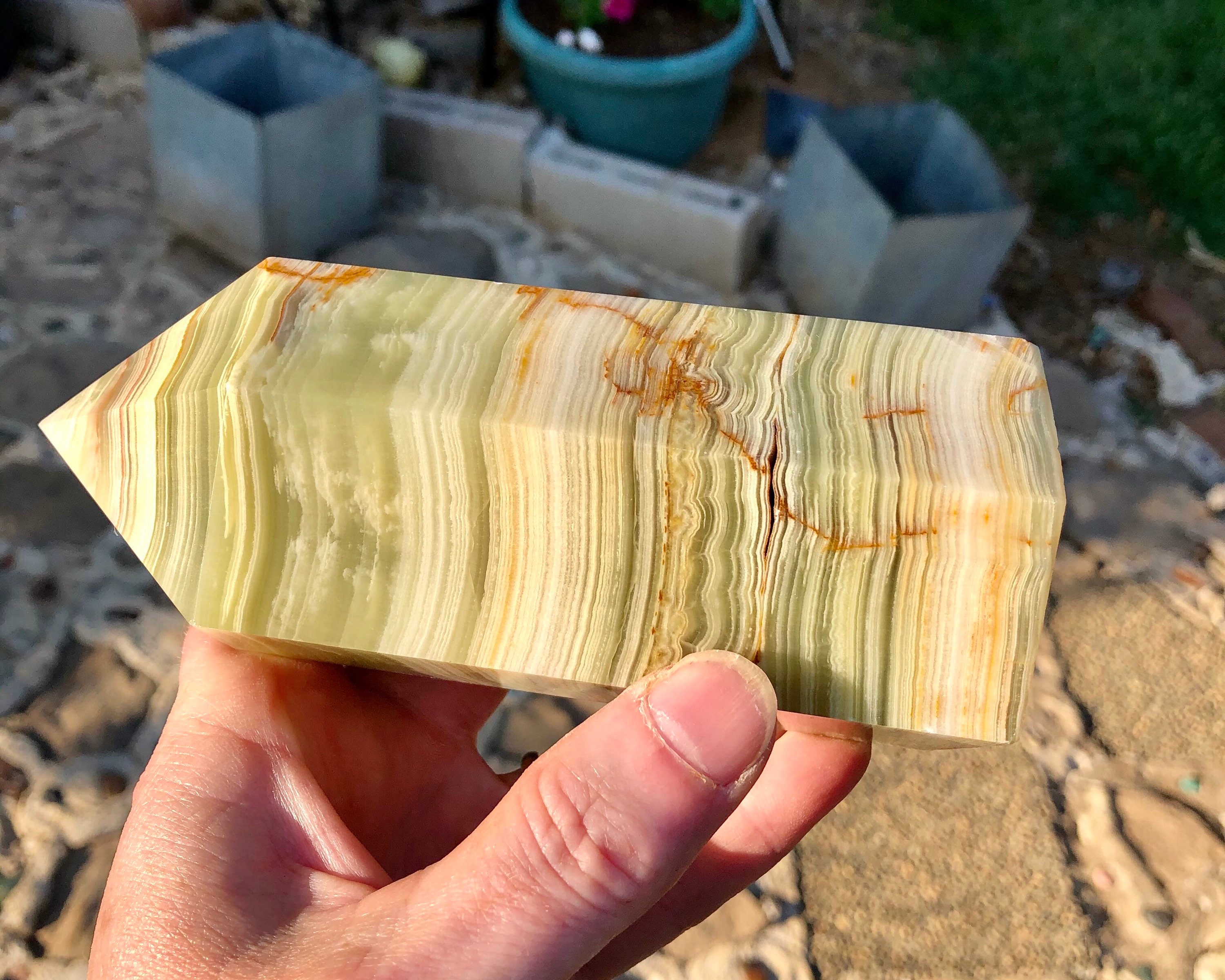 784g Afghanistan Jade Obelisk Pillar Tower Point Wand Column Mineral ...