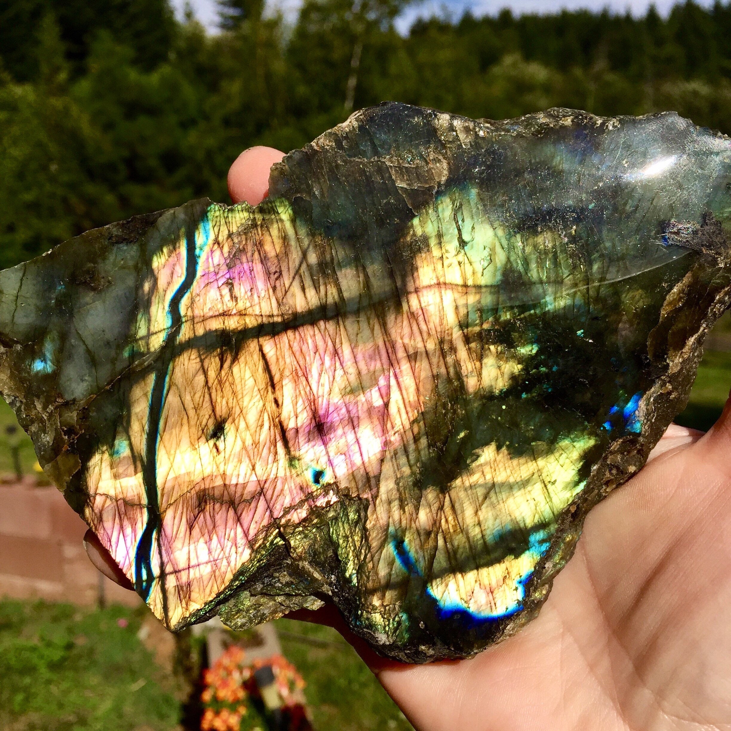 Large Labradorite polished freeform