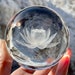 Glass Holographic Lotus Sphere Orb Ball 78mm - Etsy