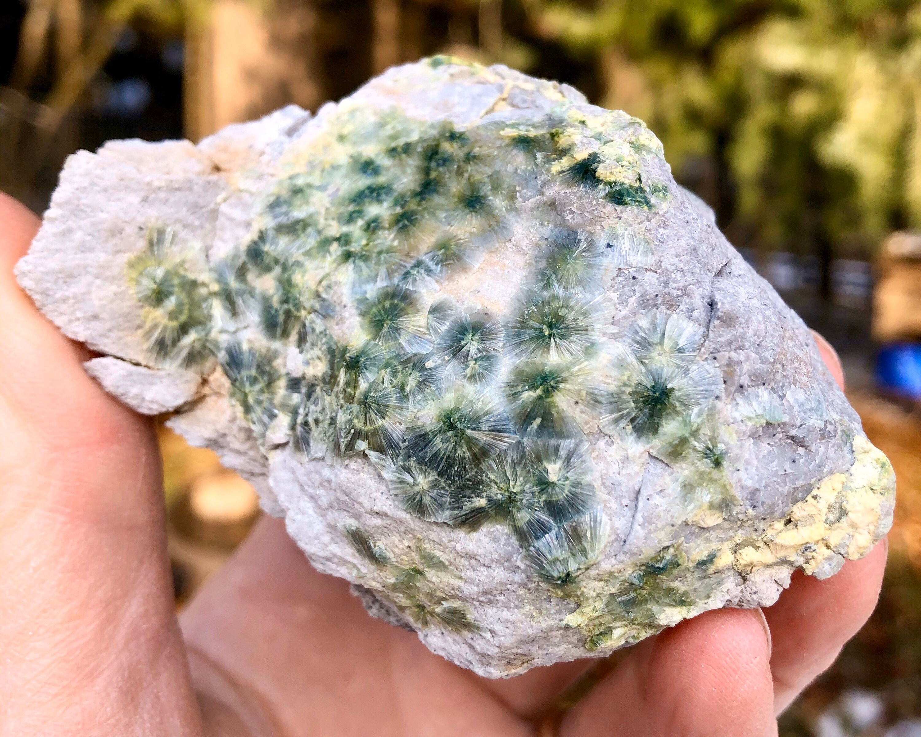 160g Green Wavelite Crystal Cluster Specimen from Arkansas, USA