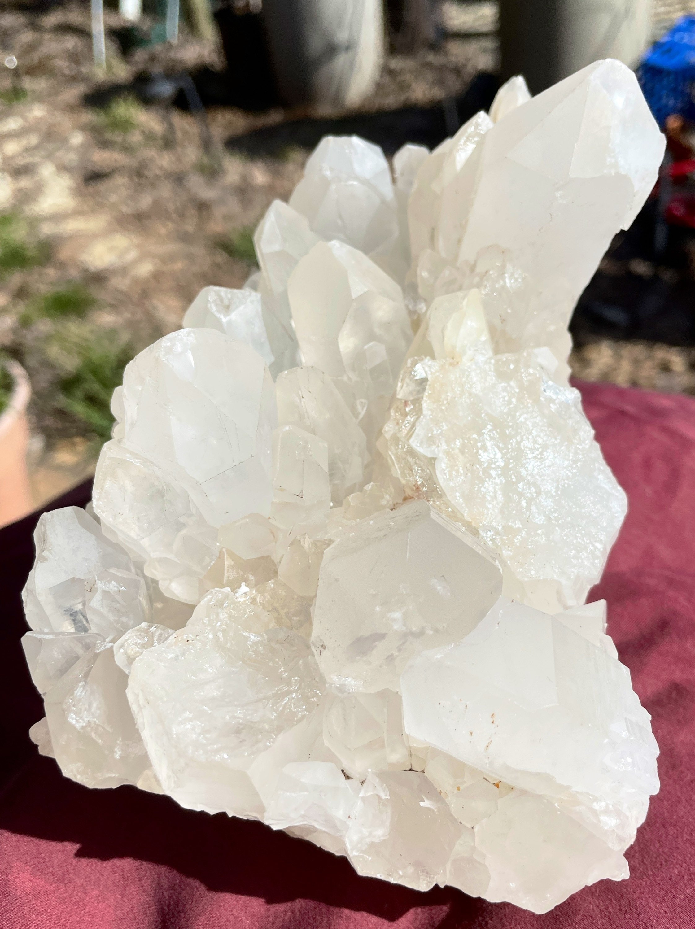 4.9 lb Quartz Crystal Cluster Mineral Display Specimen