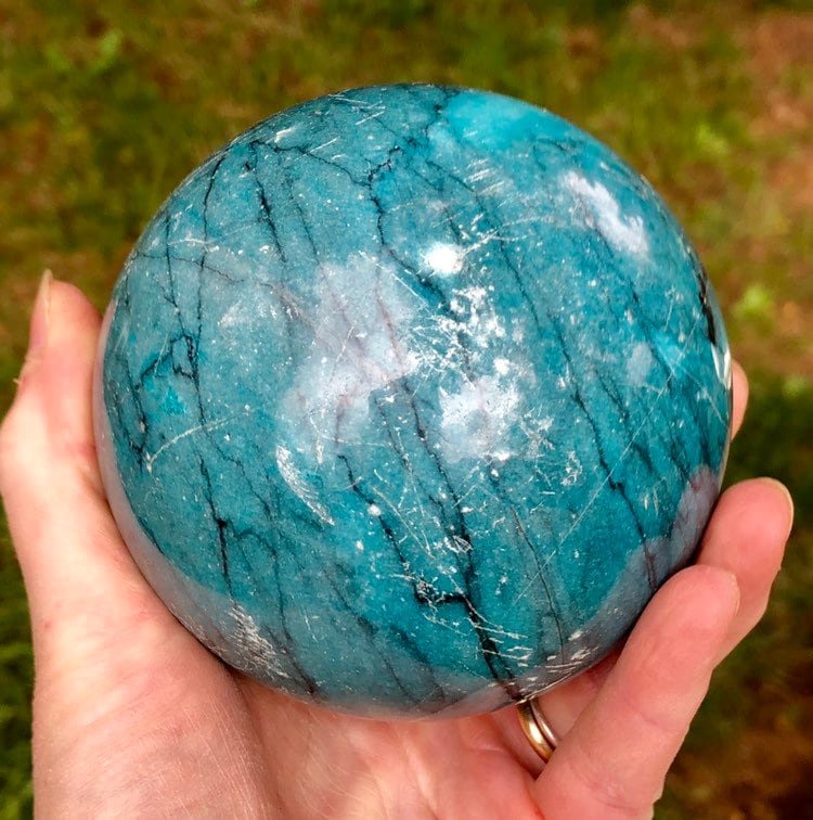 96mm Tibetan Turquoise large Sphere
