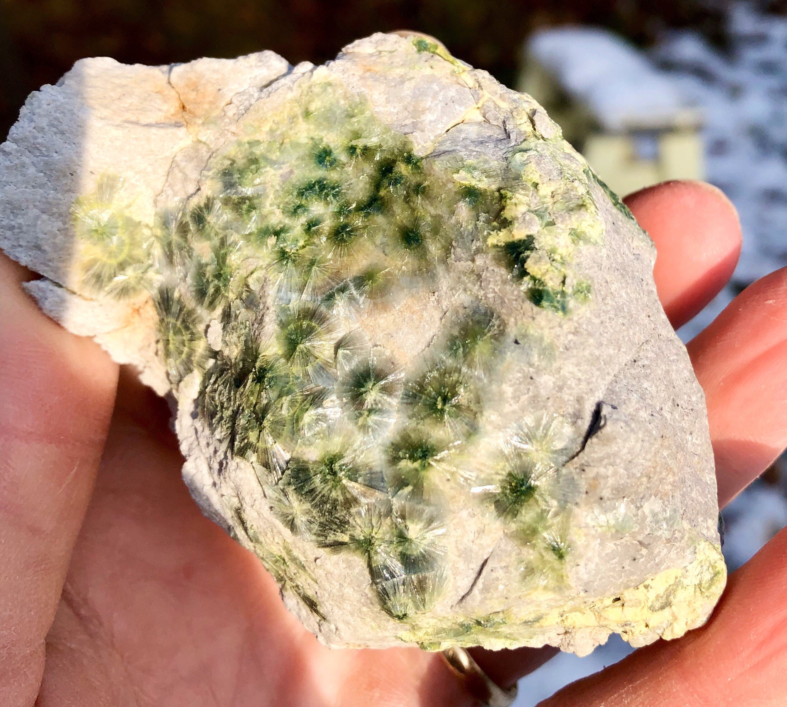 160g Green Wavelite Crystal Cluster Specimen from Arkansas, USA