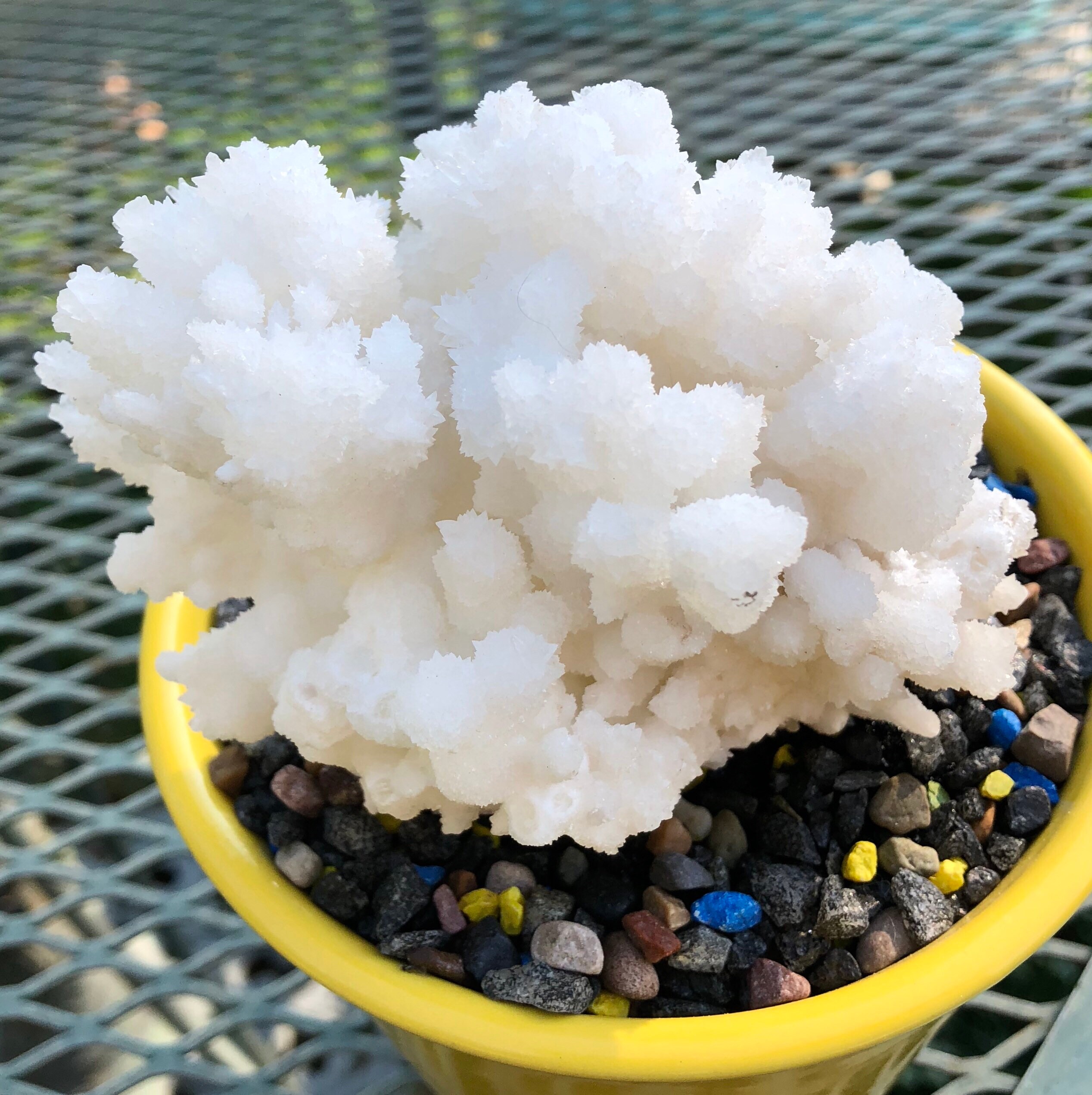 White Cave Crystal Stalactic Chalcedony Specimen