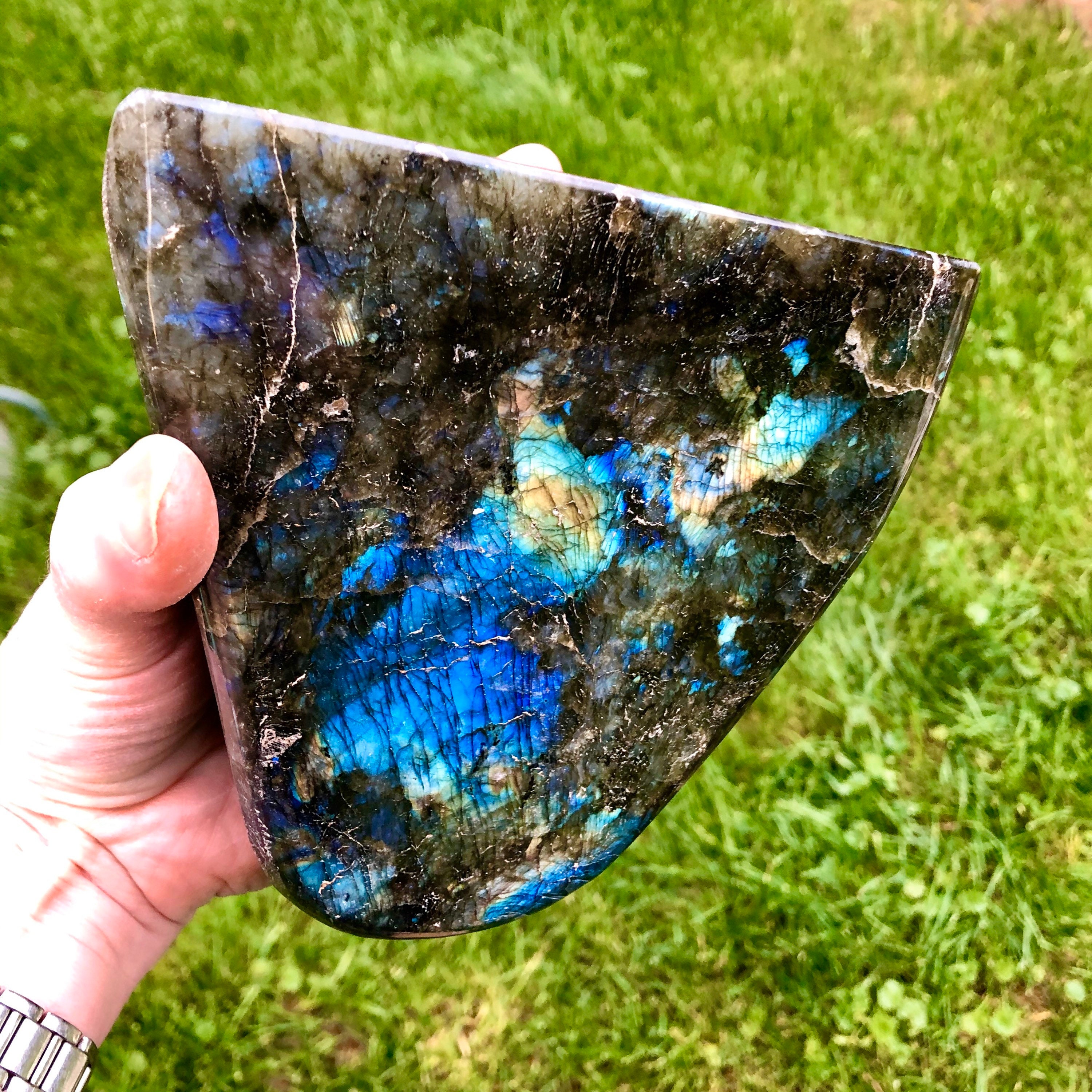 2146g Large Standing Labradorite Spectralite Freeform Mineral Display ...