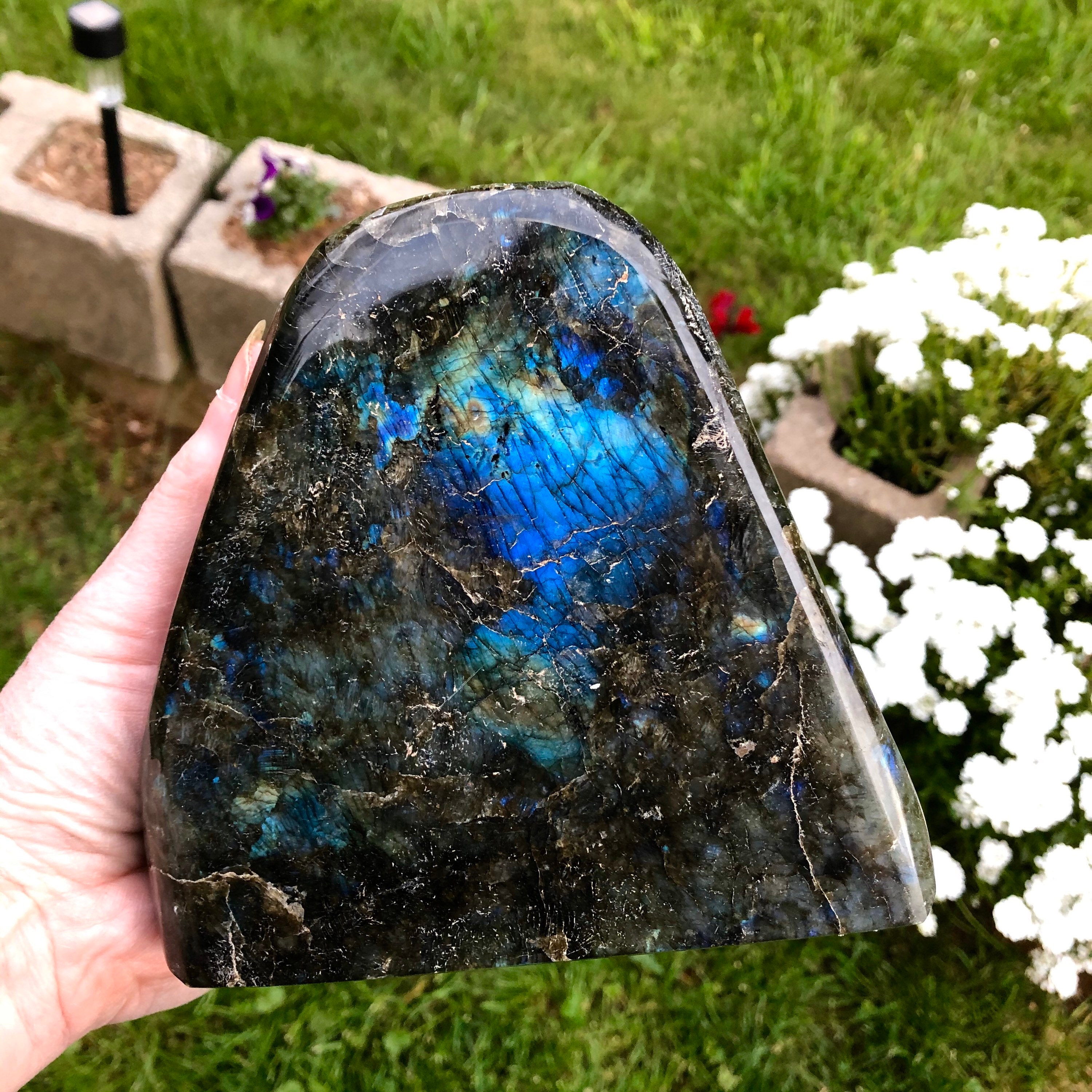 2146g Large Standing Labradorite Spectralite Freeform Mineral Display ...