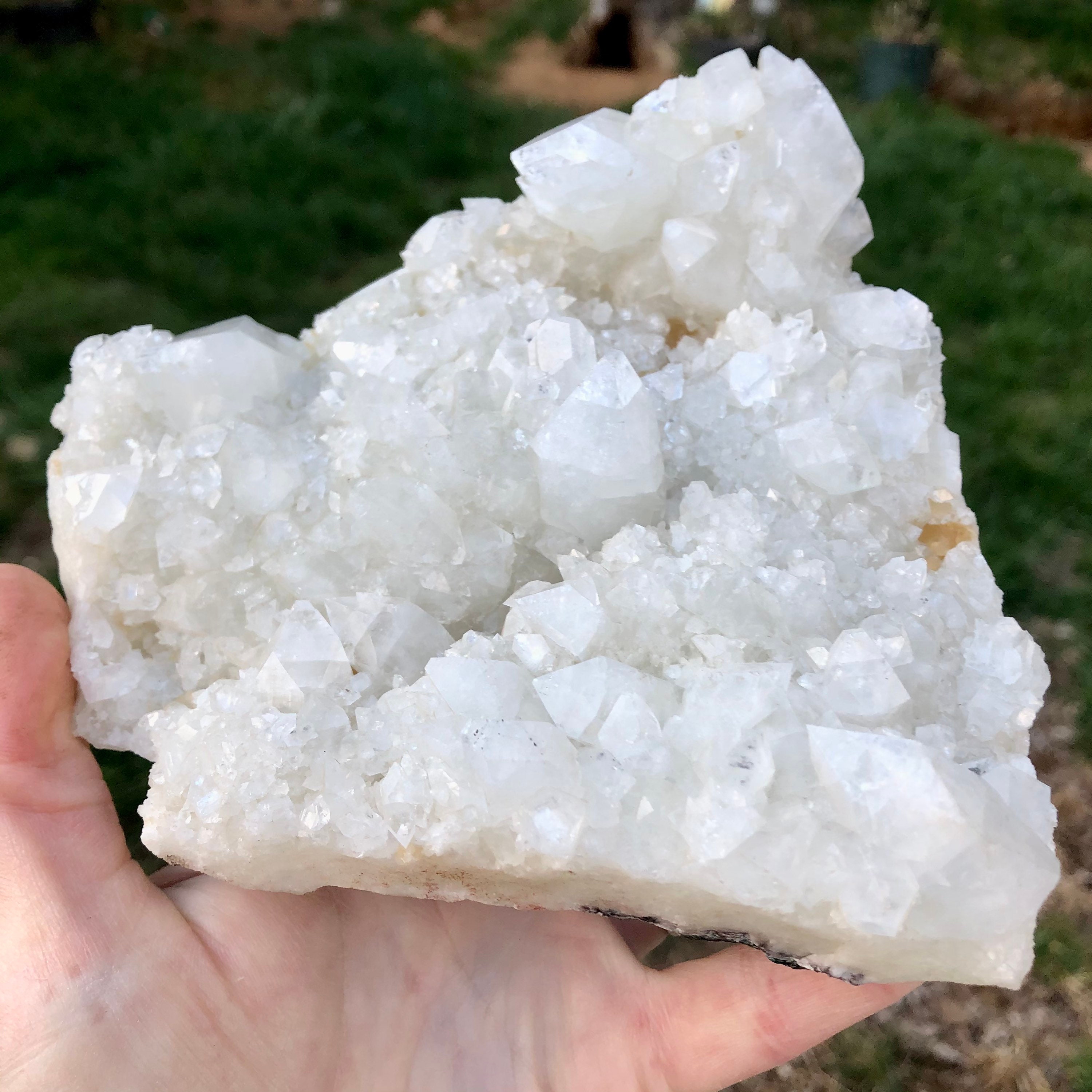 2.56 lb Large Apophyllite And Quartz Crystal Cluster Mineral Display ...