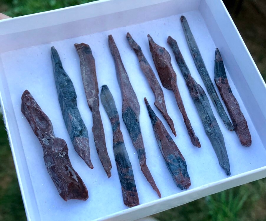 Obsidian Needles 11 Mahogany Obsidian Needles