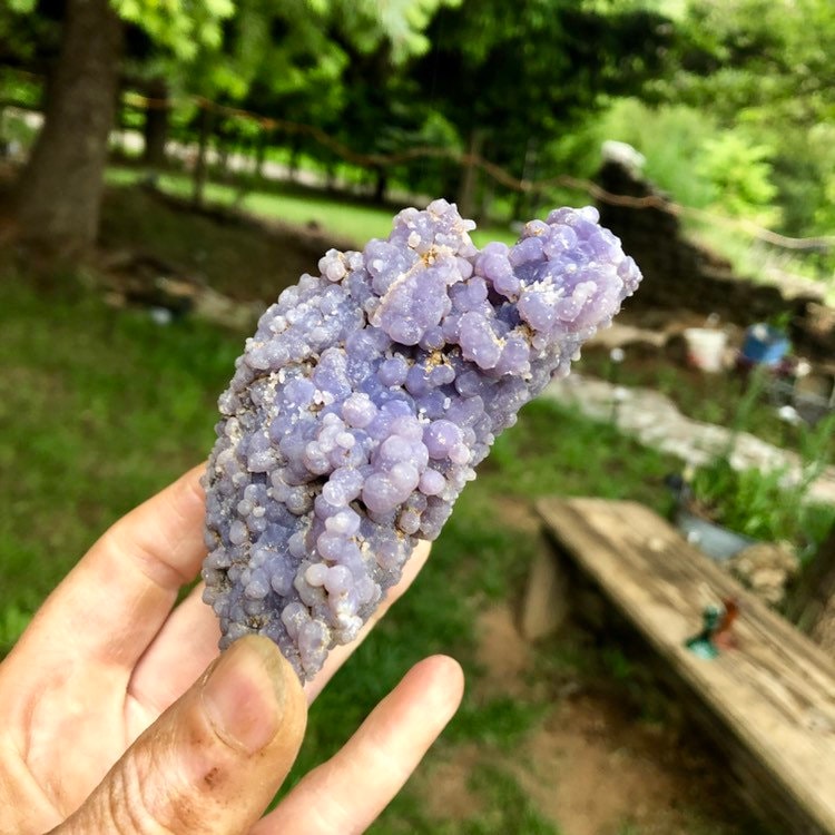 Botryoidal Grape Agate Crystal Cluster Specimen