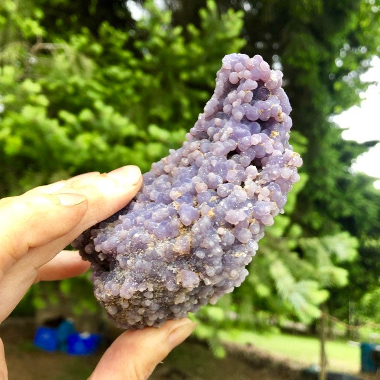 Botryoidal Grape Agate Crystal Cluster Specimen