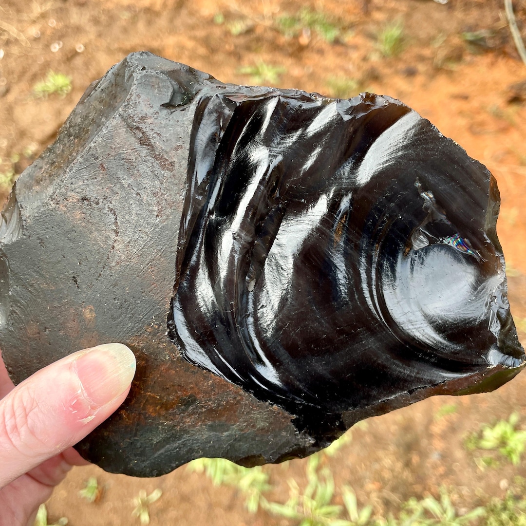 2.51 Lb Silver Banded Obsidian Rough Lapidary Specimen - Etsy