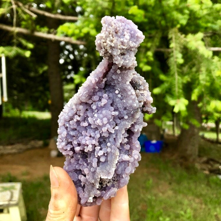 Large Grape Agate Botryoidal Crystal Cluster