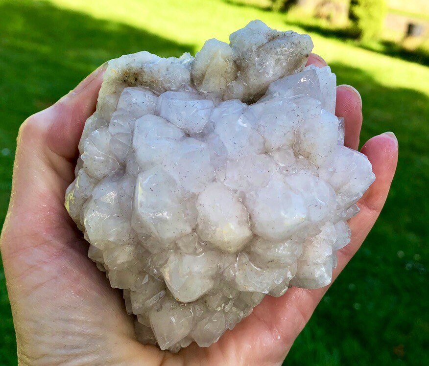 470g White Calcite Crystal Cluster Mineral Specimen for collectors
