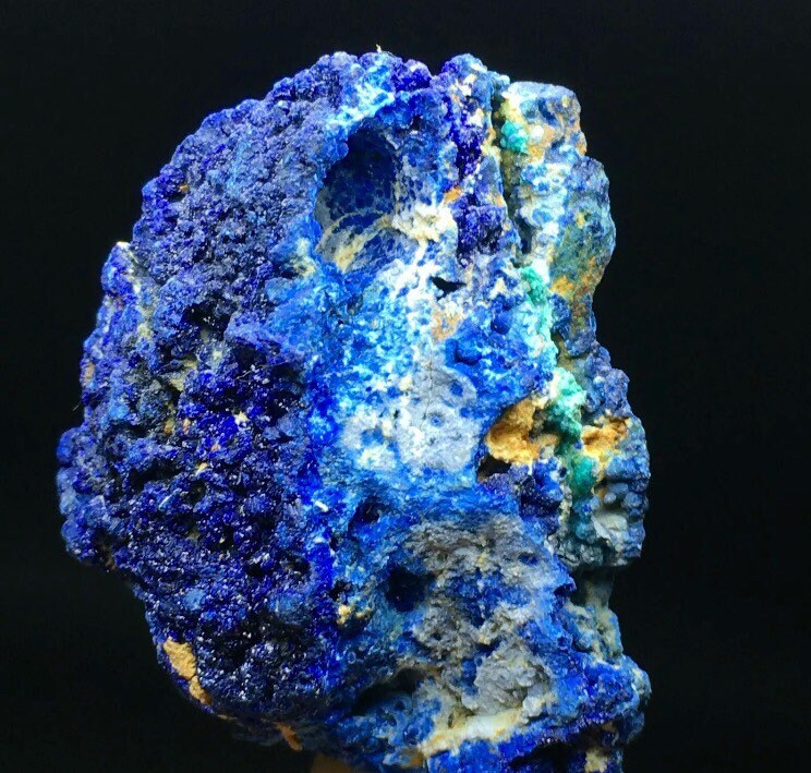 86g Chatoyant Blue Azurite crystal cluster with druzy crystals and ...