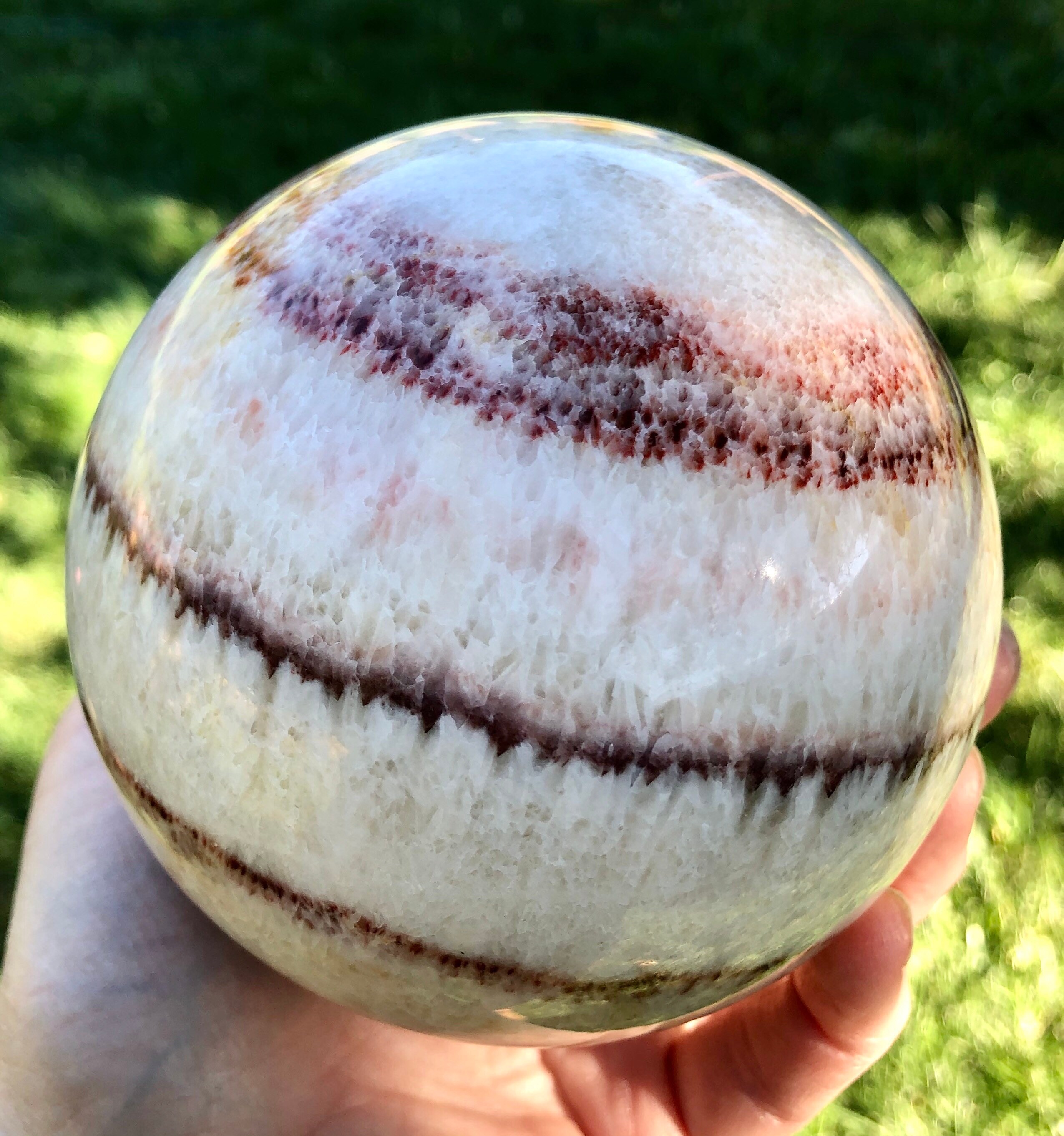 102mm Large Dali Rainbow Jasper aka Porkstone Crystal Sphere Orb Ball