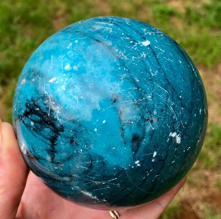 96mm Tibetan Turquoise large Sphere