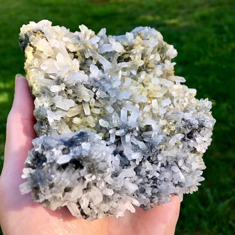 476g Needle Quartz Crystal Cluster Mineral Specimen