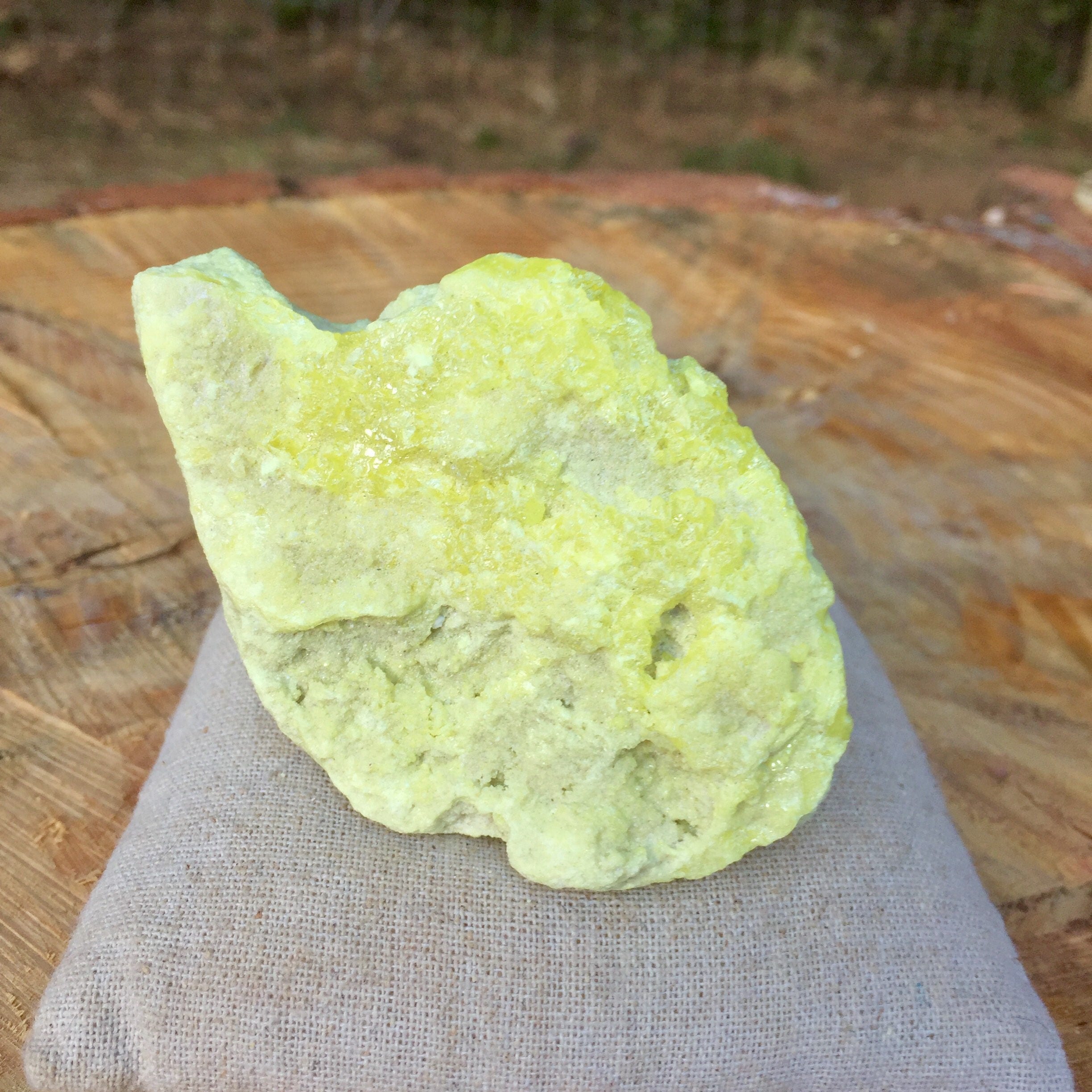 Sulfur crystal cluster...All Natural