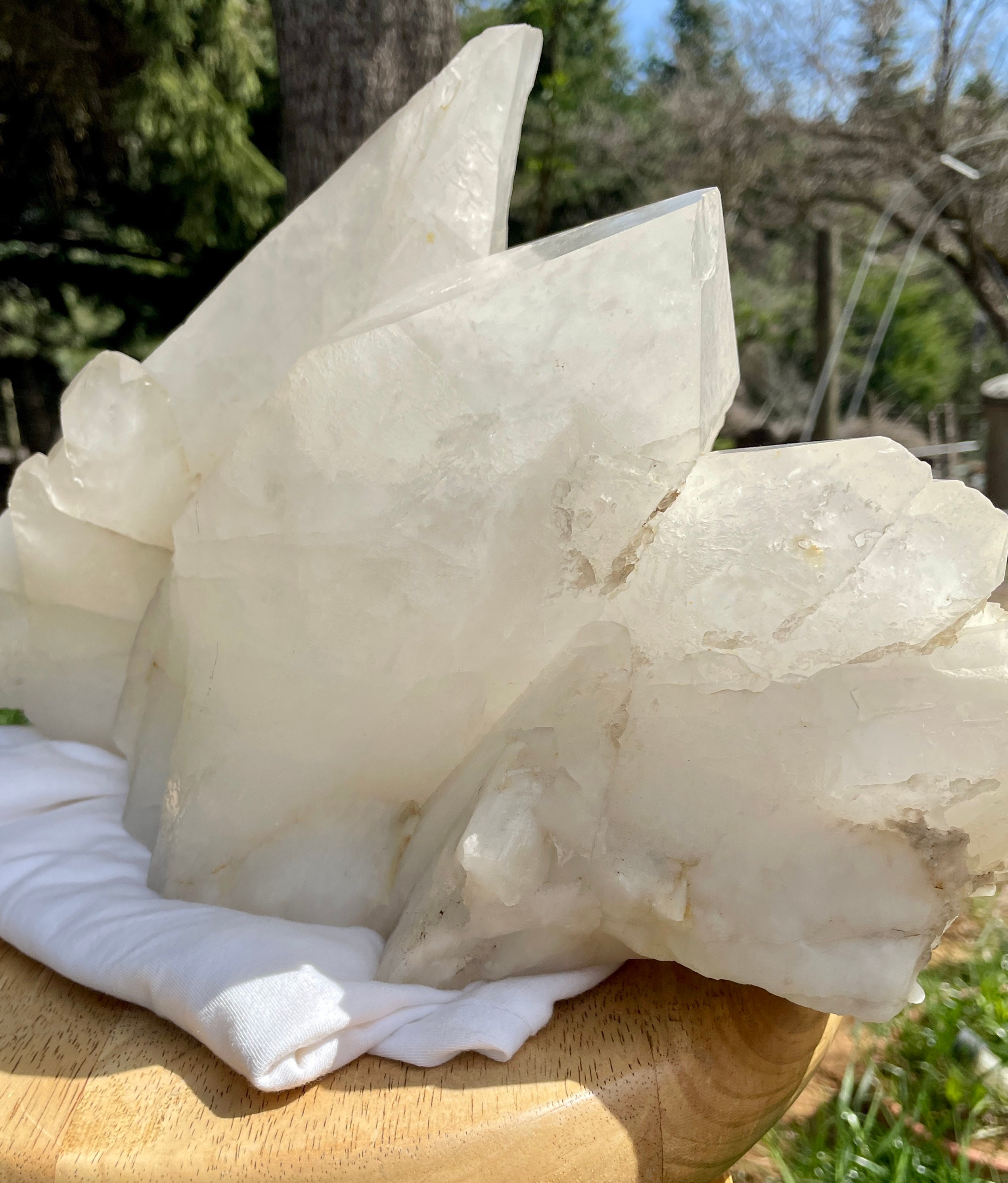 22.51 lb Huge Quartz Crystal Cluster Cabinet Specimen
