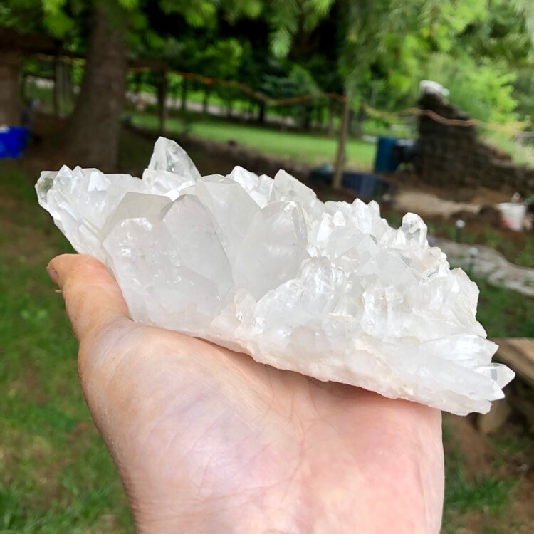 Quartz Crystal Cluster Plate Specimen