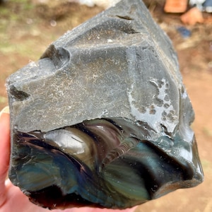 Rainbow Obsidian Rough Mineral Displays or Lapidary Specimens 3.39 Lbs ...