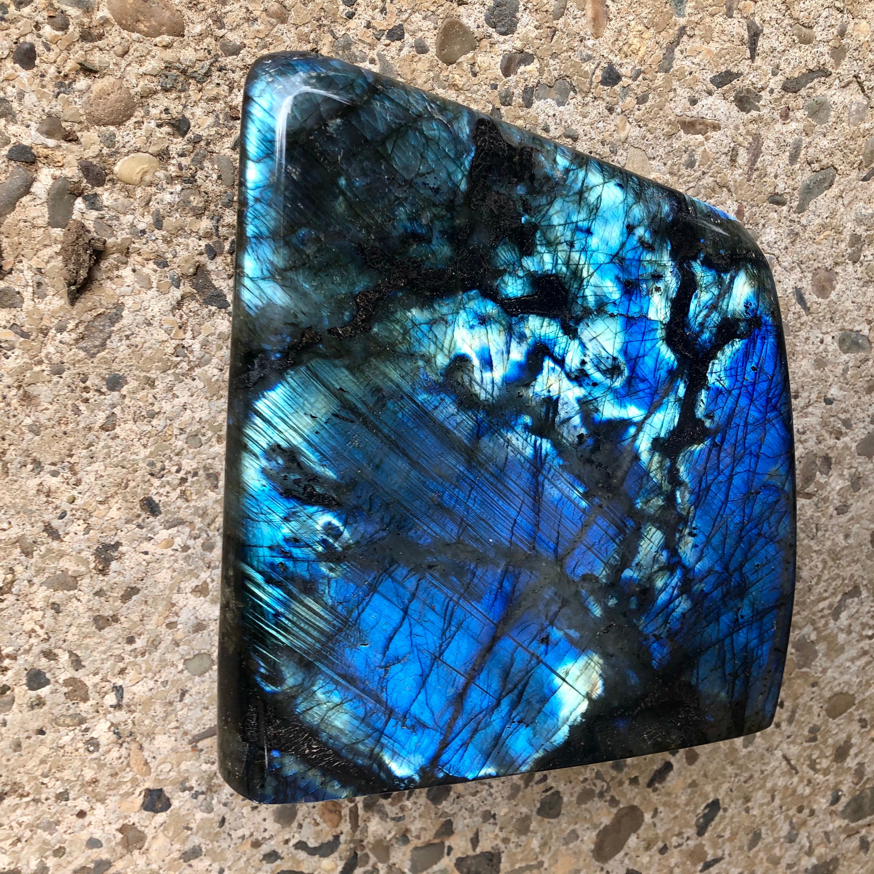 4918g Huge Labradorite Spectralite Standing Freeform Mineral Display ...