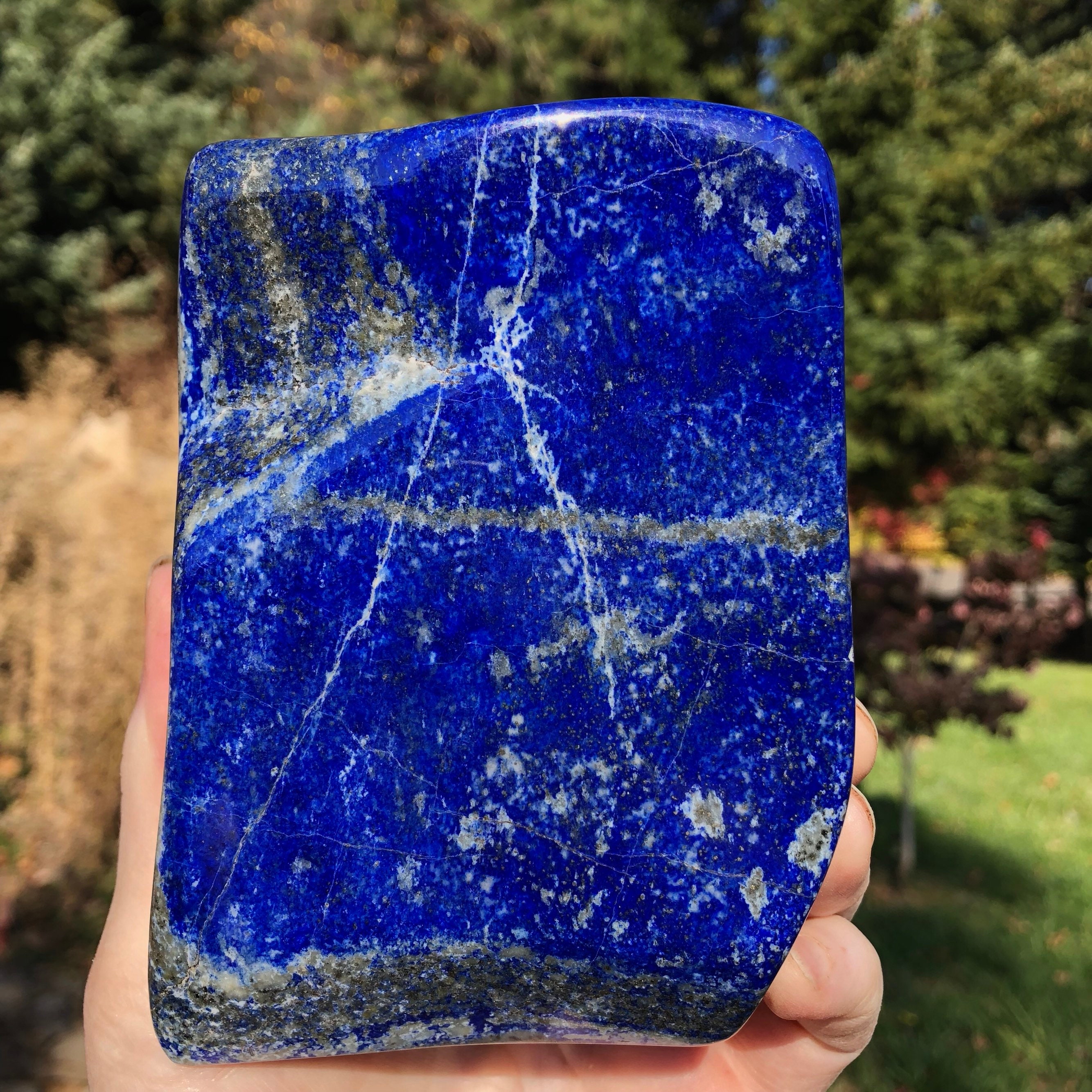 Large Lapis Lazuli standing freeform display specimen