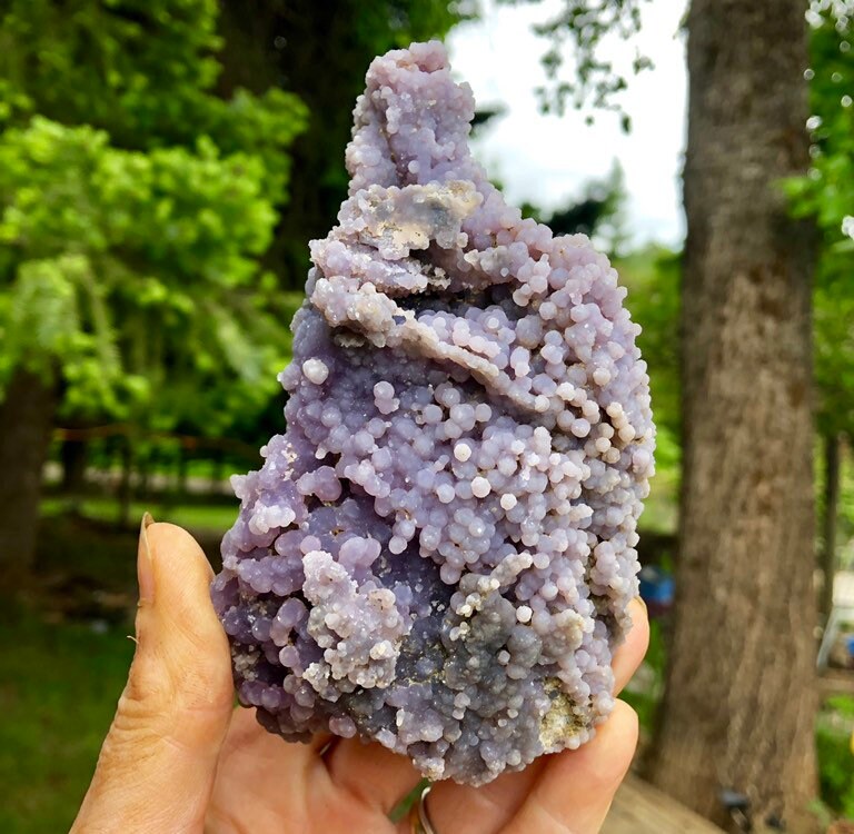 Large Grape Agate Botryoidal Crystal Cluster