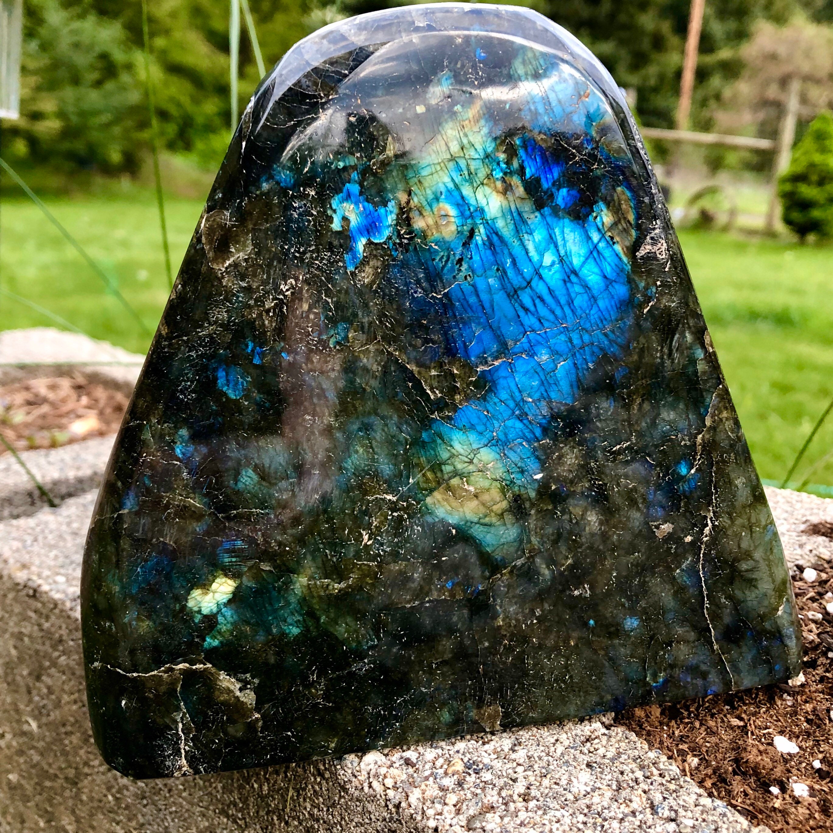 2146g Large Standing Labradorite Spectralite Freeform Mineral Display ...