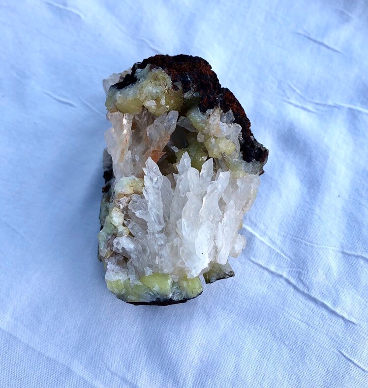 Adamite Crystal Cluster Specimen in Matrix