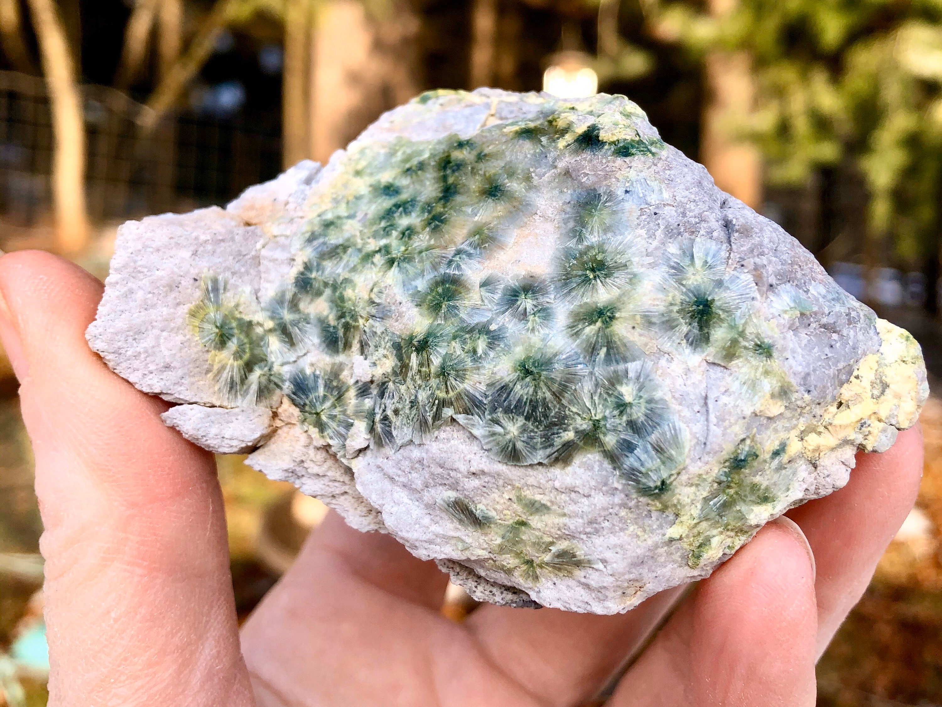 160g Green Wavelite Crystal Cluster Specimen from Arkansas, USA