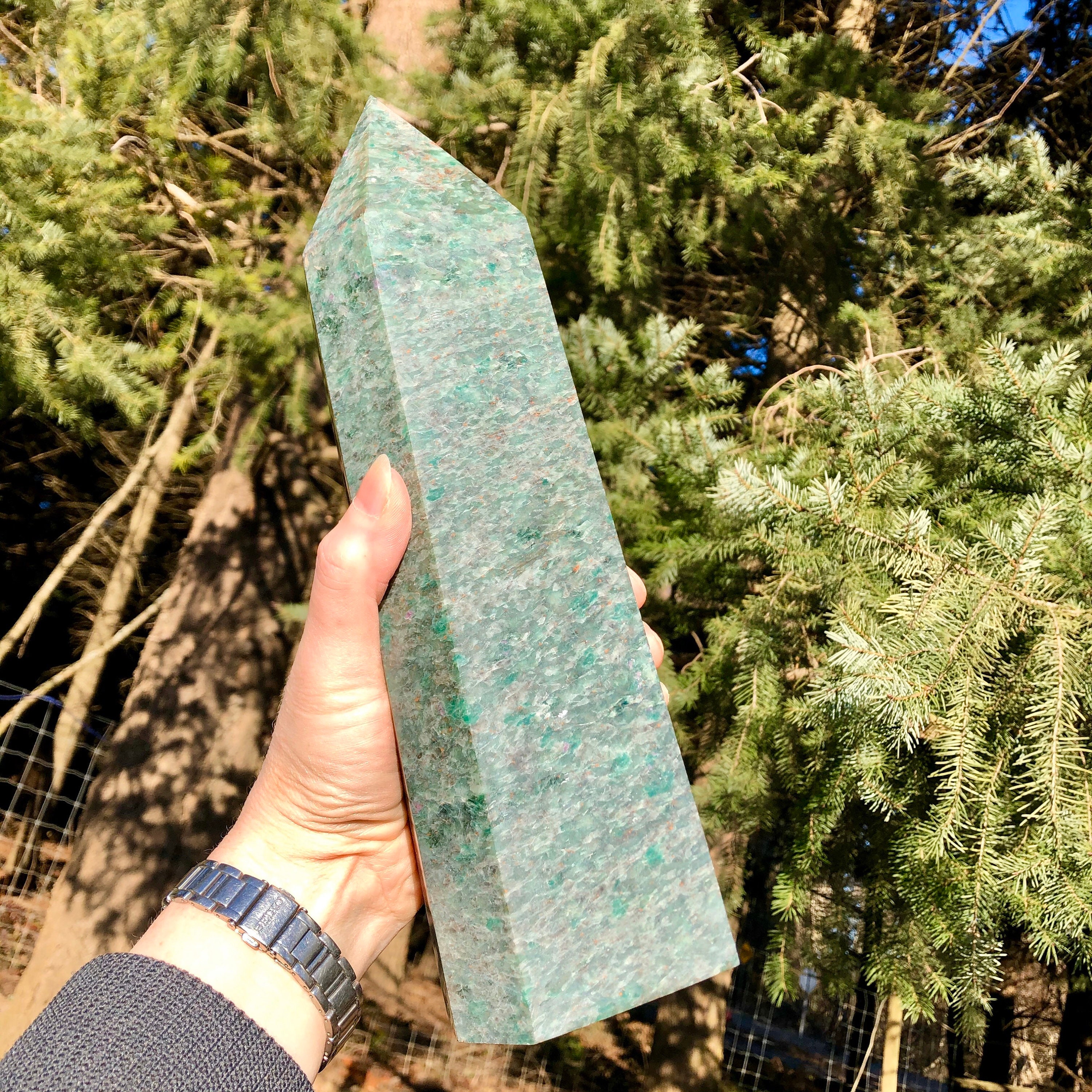 2864g Large Snowflake Jasper Obelisk Pillar Tower Point Stone Mineral ...