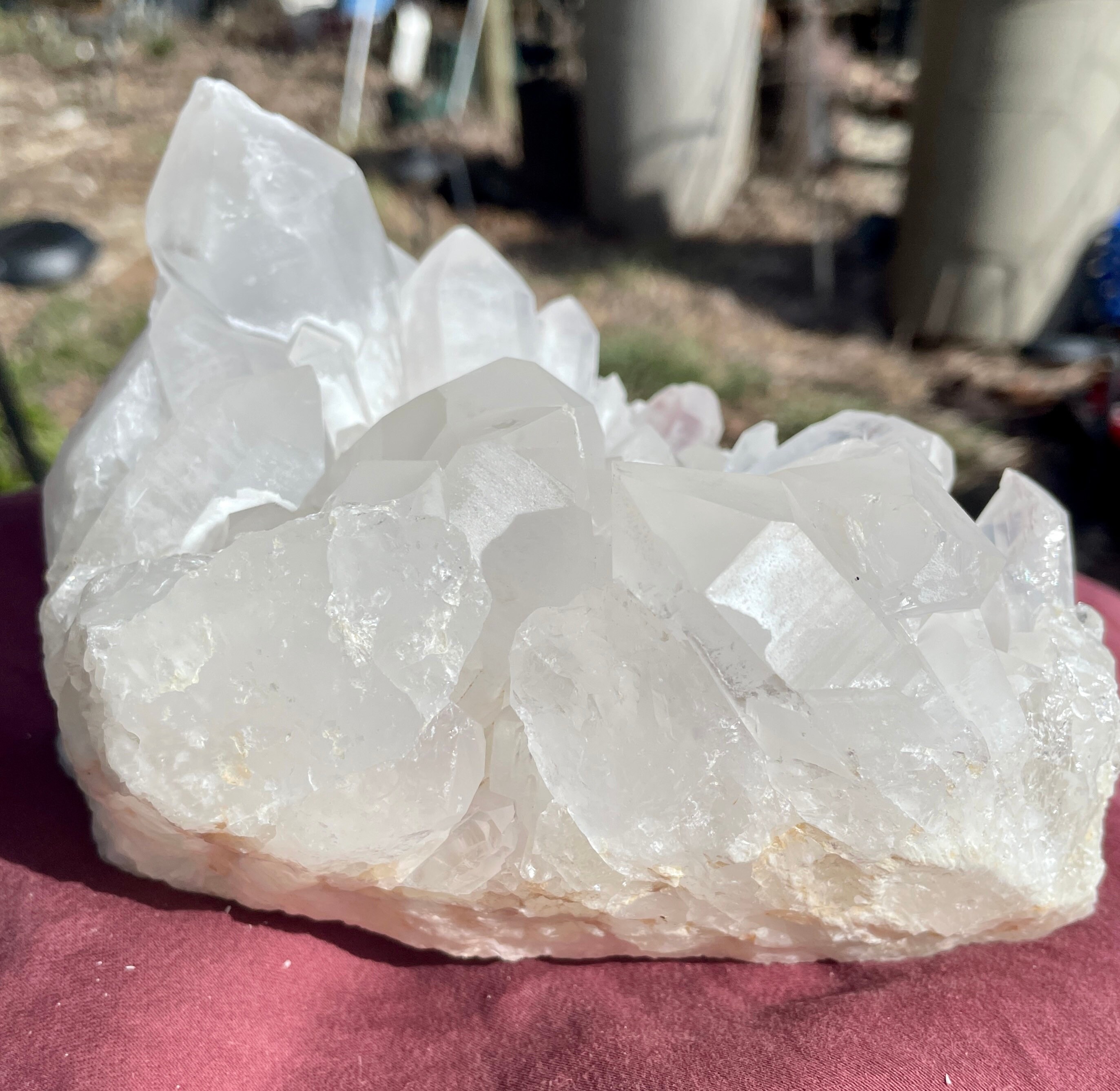 3.44 lb Quartz Crystal Cluster Mineral Display Specimen