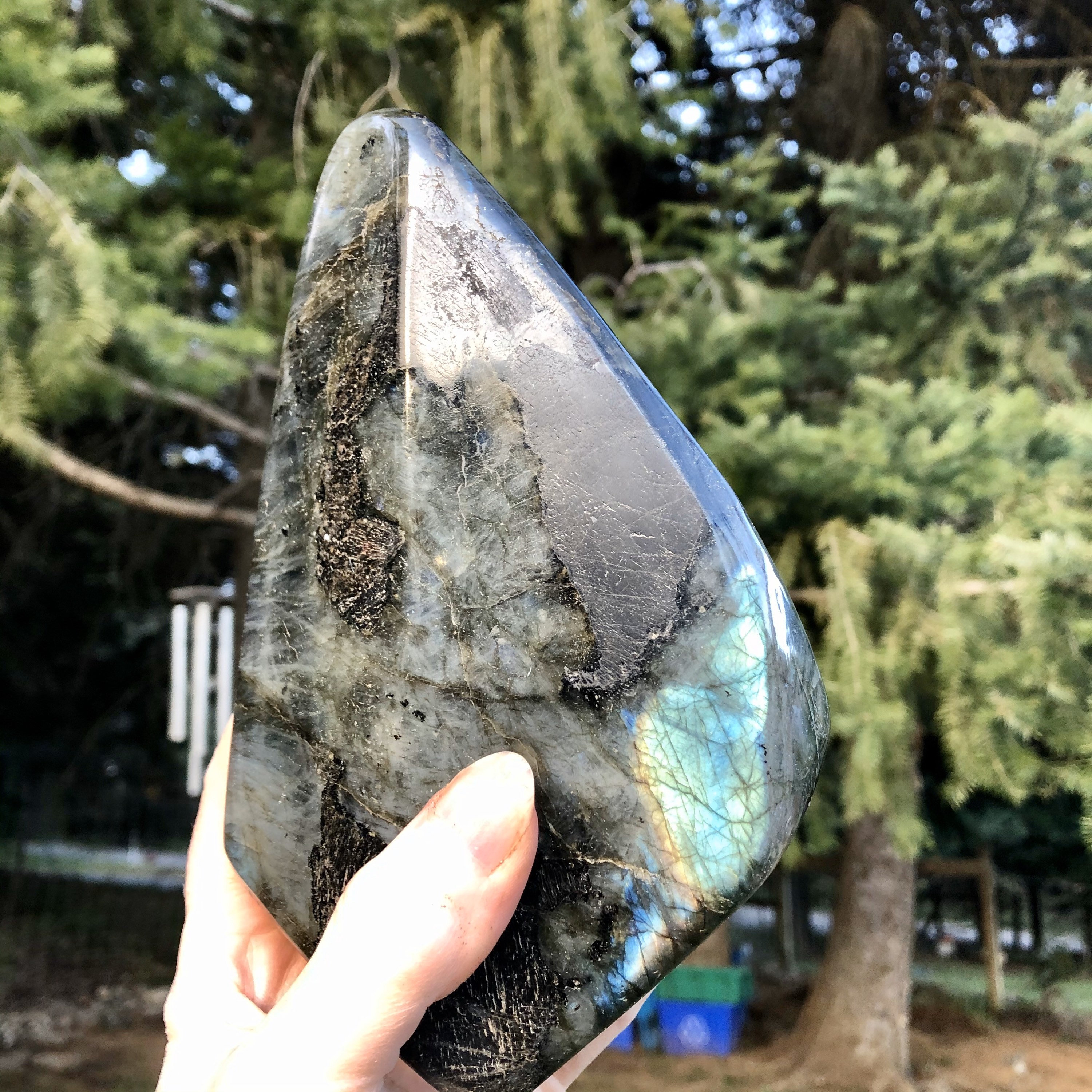 1520g Large Labradorite Spectralite Standing Freeform Mineral Display ...
