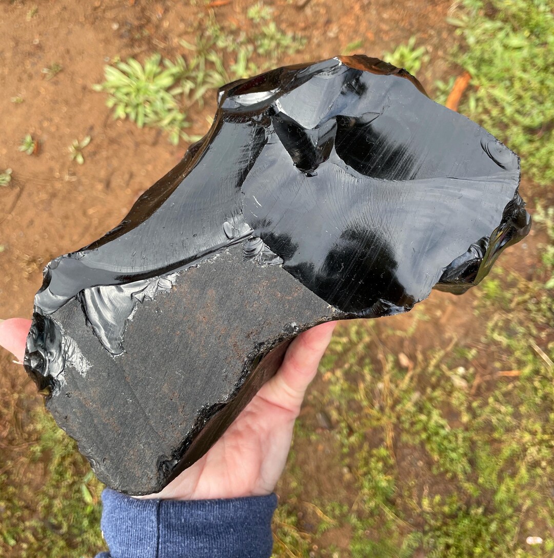 Black Obsidian Mineral Display Specimen 6.4 Lbs - Etsy