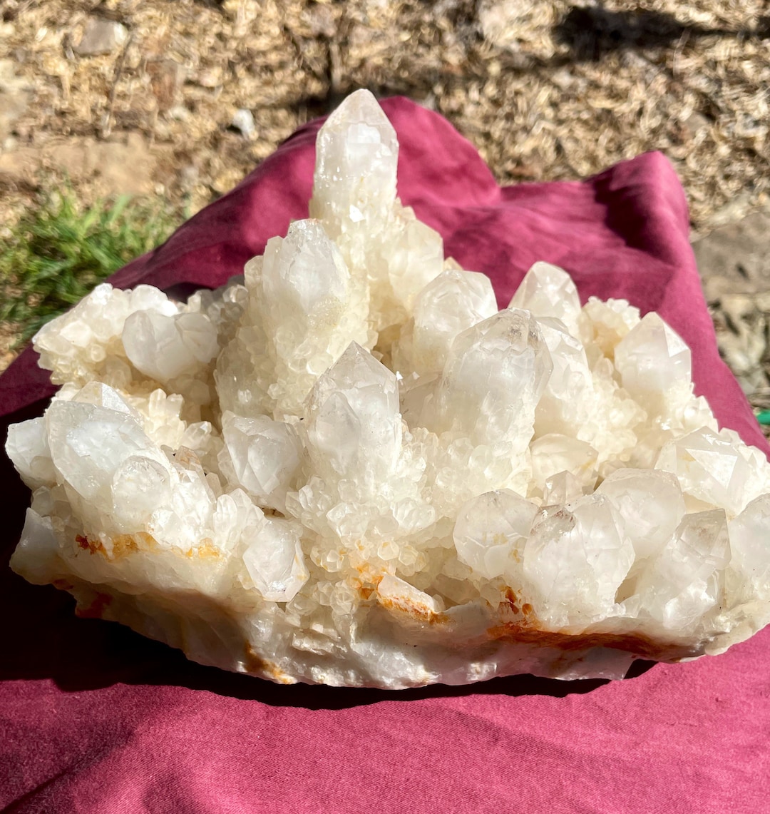 6.78 Lb Pineapple Quartz or Candle Quartz Crystal Cluster Mineral ...