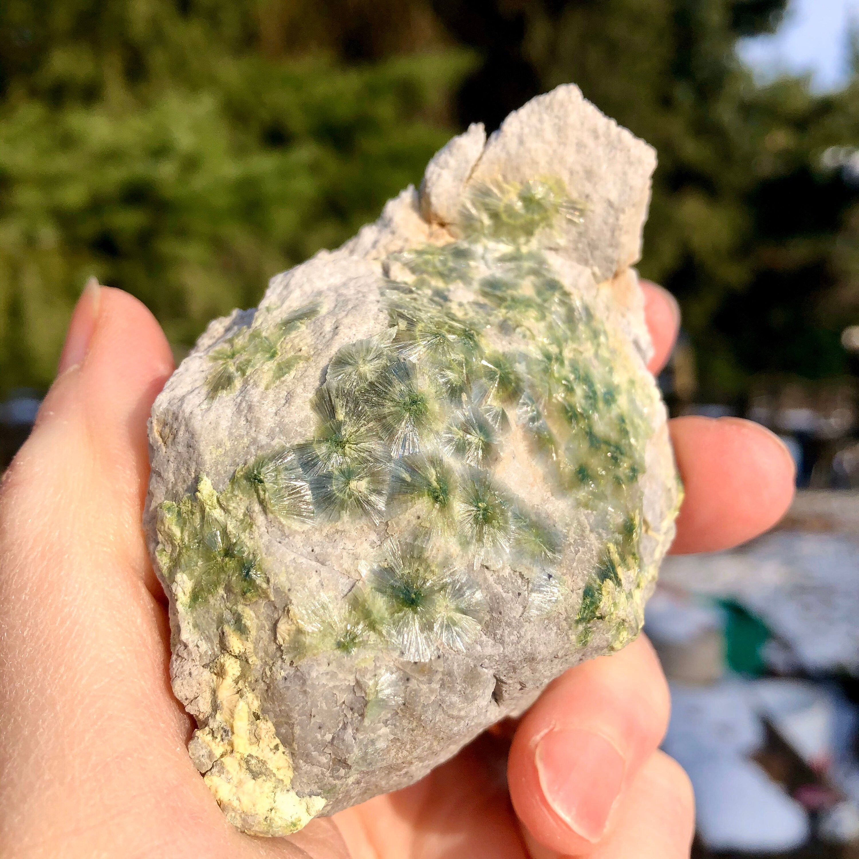 160g Green Wavelite Crystal Cluster Specimen from Arkansas, USA