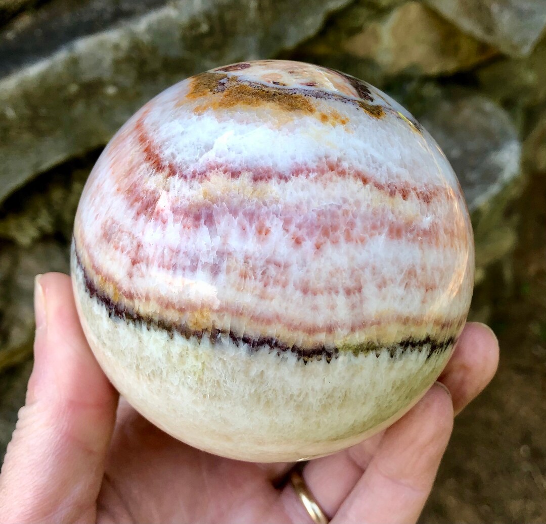 81mm Dali Rainbow Jasper Aka Porkstone Crystal Sphere Orb Ball Mineral ...