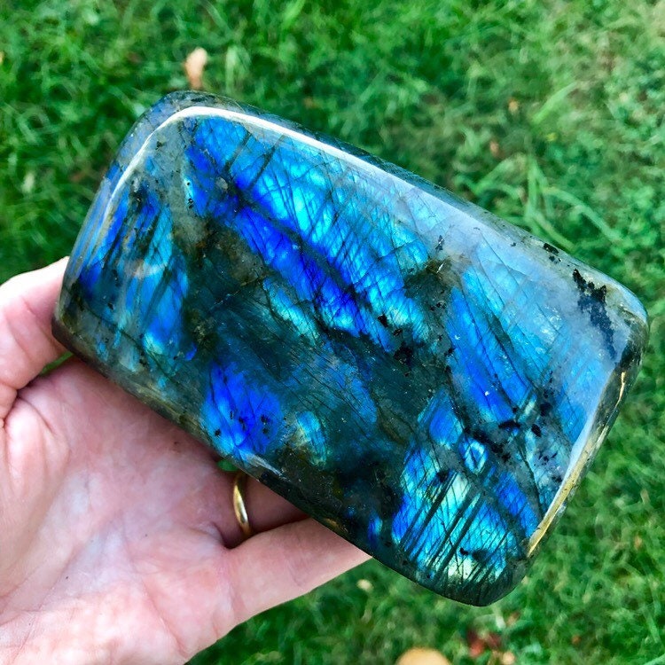 800g Spectralite Labradorite Polished Large Freeform Mineral Specimen