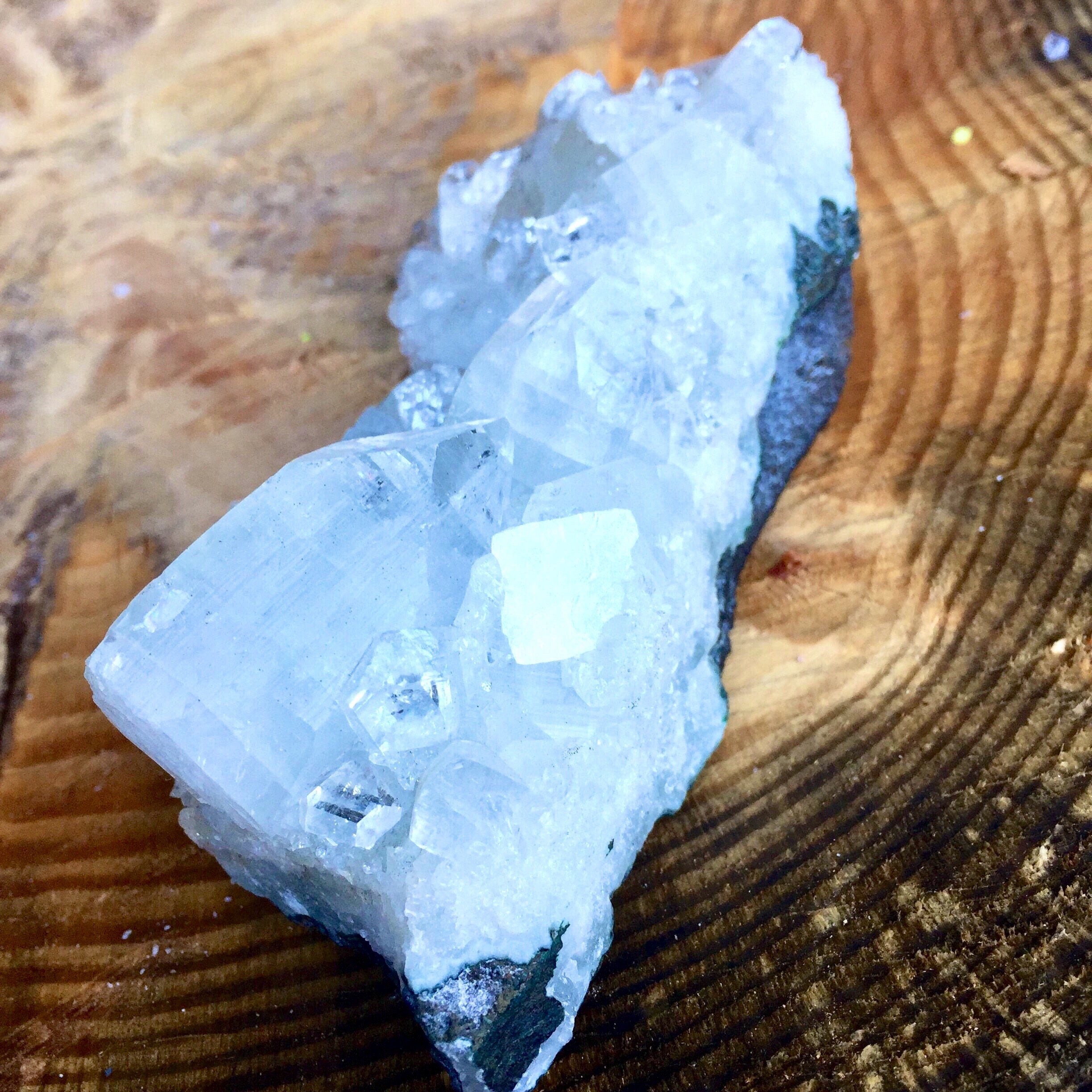 Apophyllite large crystal cluster