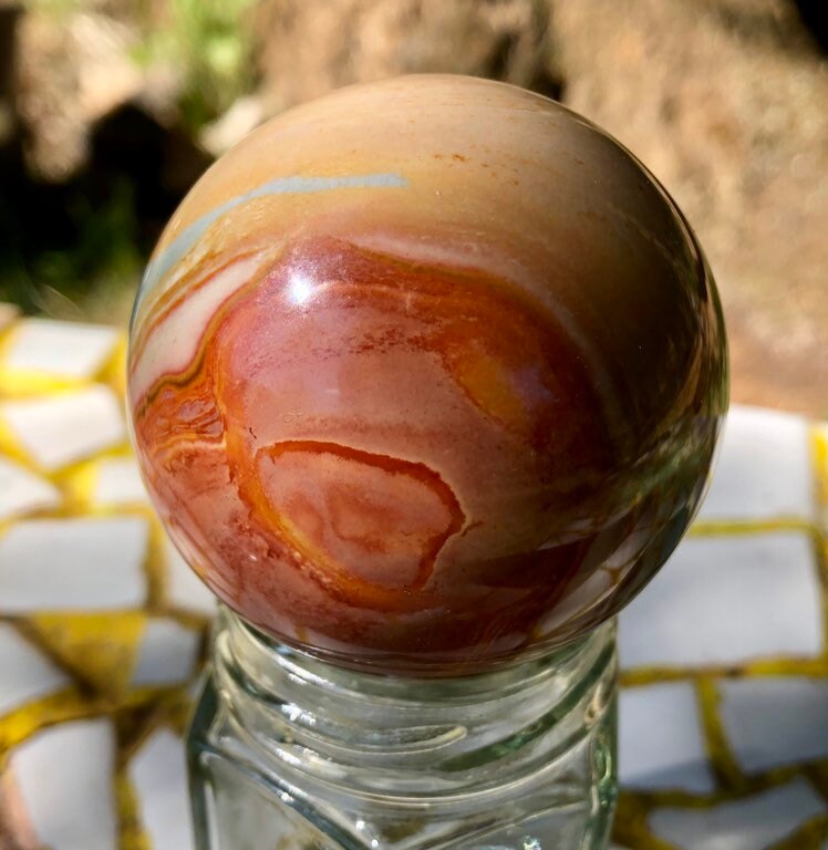 53MM Polychrome Jasper Sphere or Ball