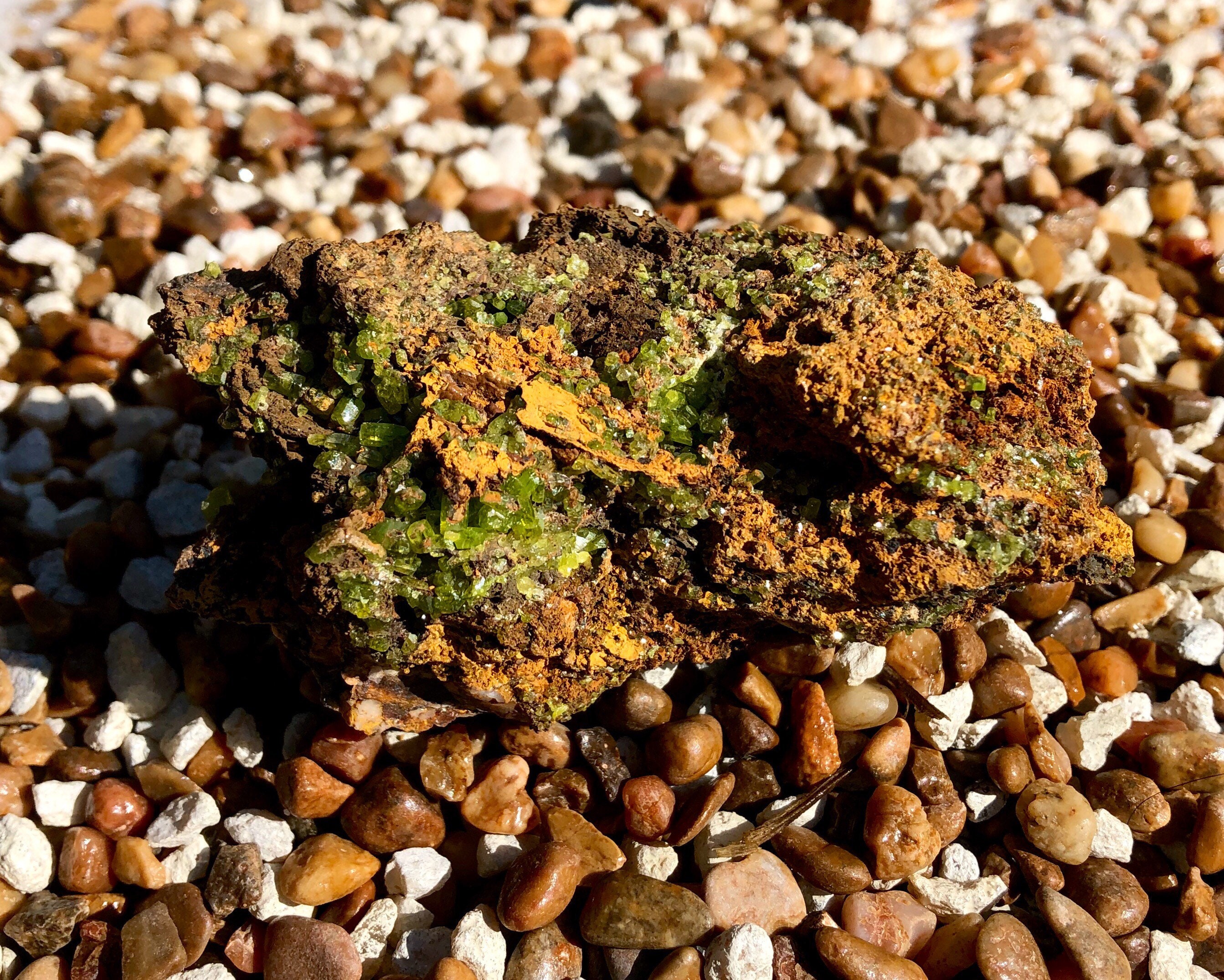 186g Pyromorphite Crystal Cluster Specimen on Matrix