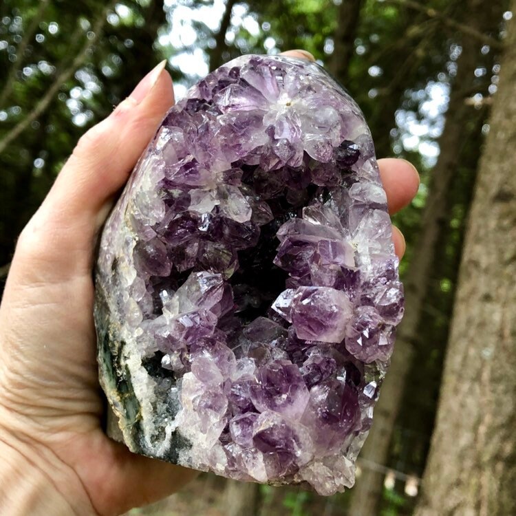Amethyst Flower Crystal Cluster Standing Freeform