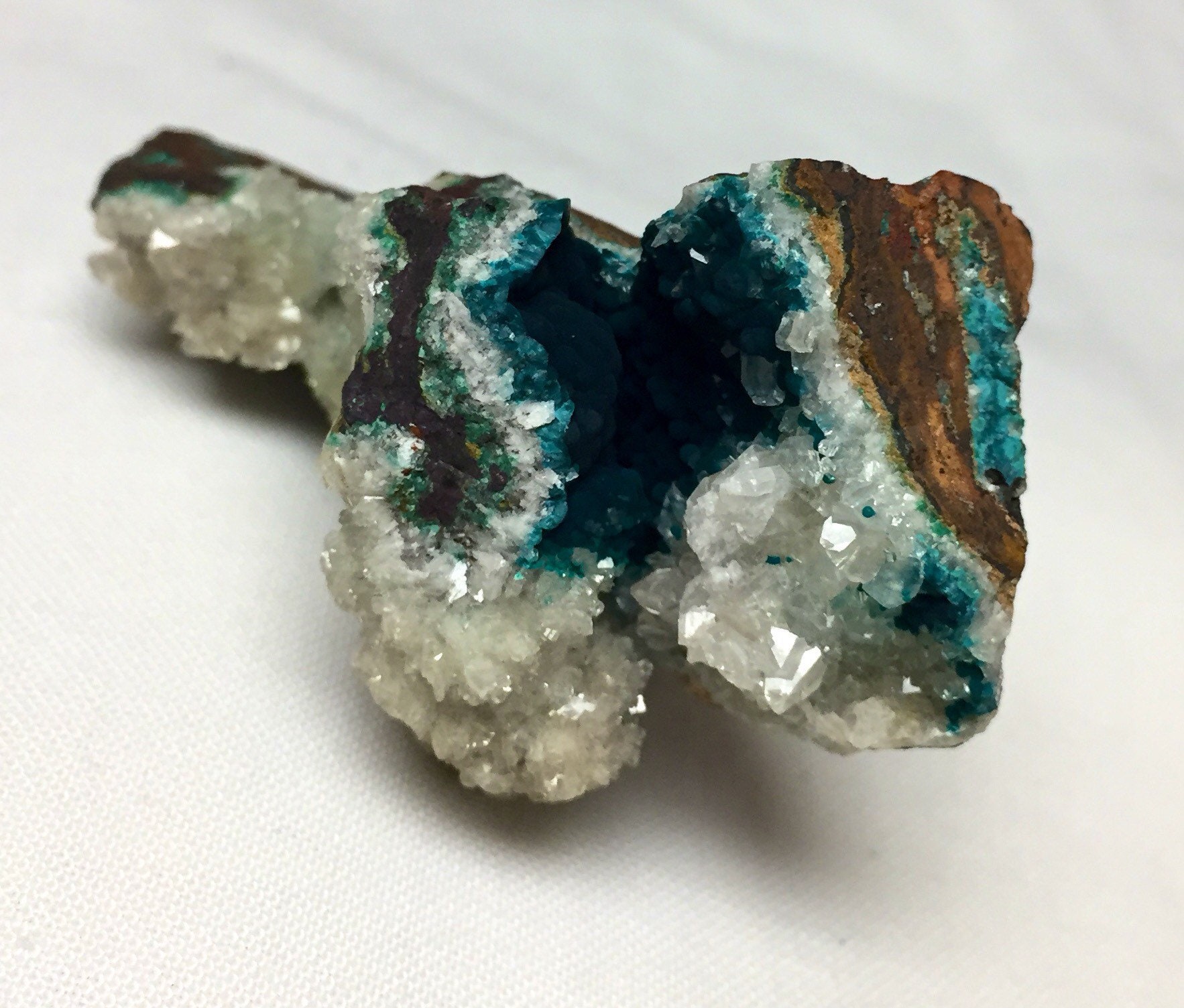 Adamite Crystal Cluster on matrix