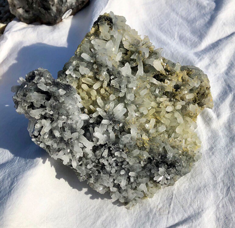 476g Needle Quartz Crystal Cluster Mineral Specimen