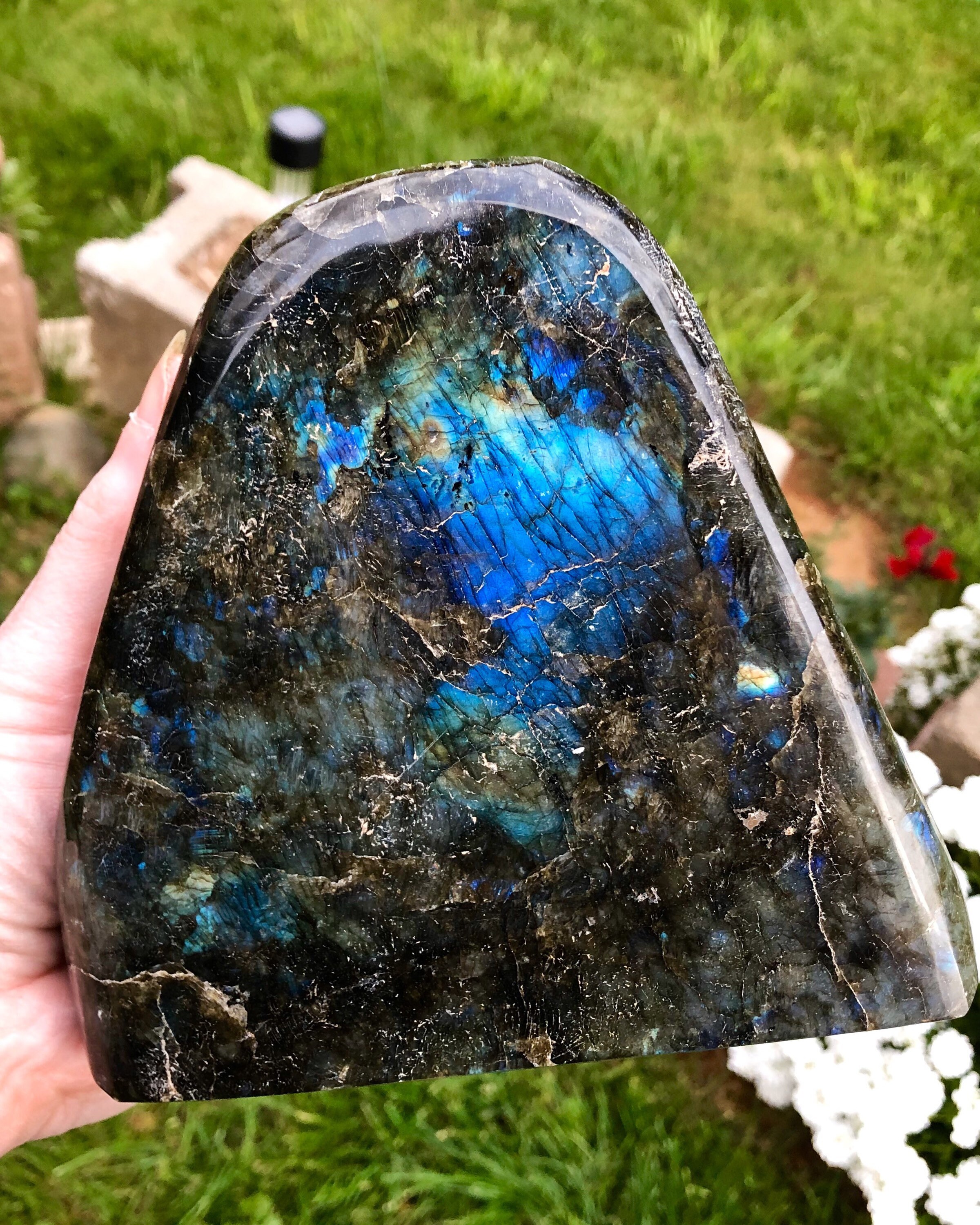 2146g Large Standing Labradorite Spectralite Freeform Mineral Display ...