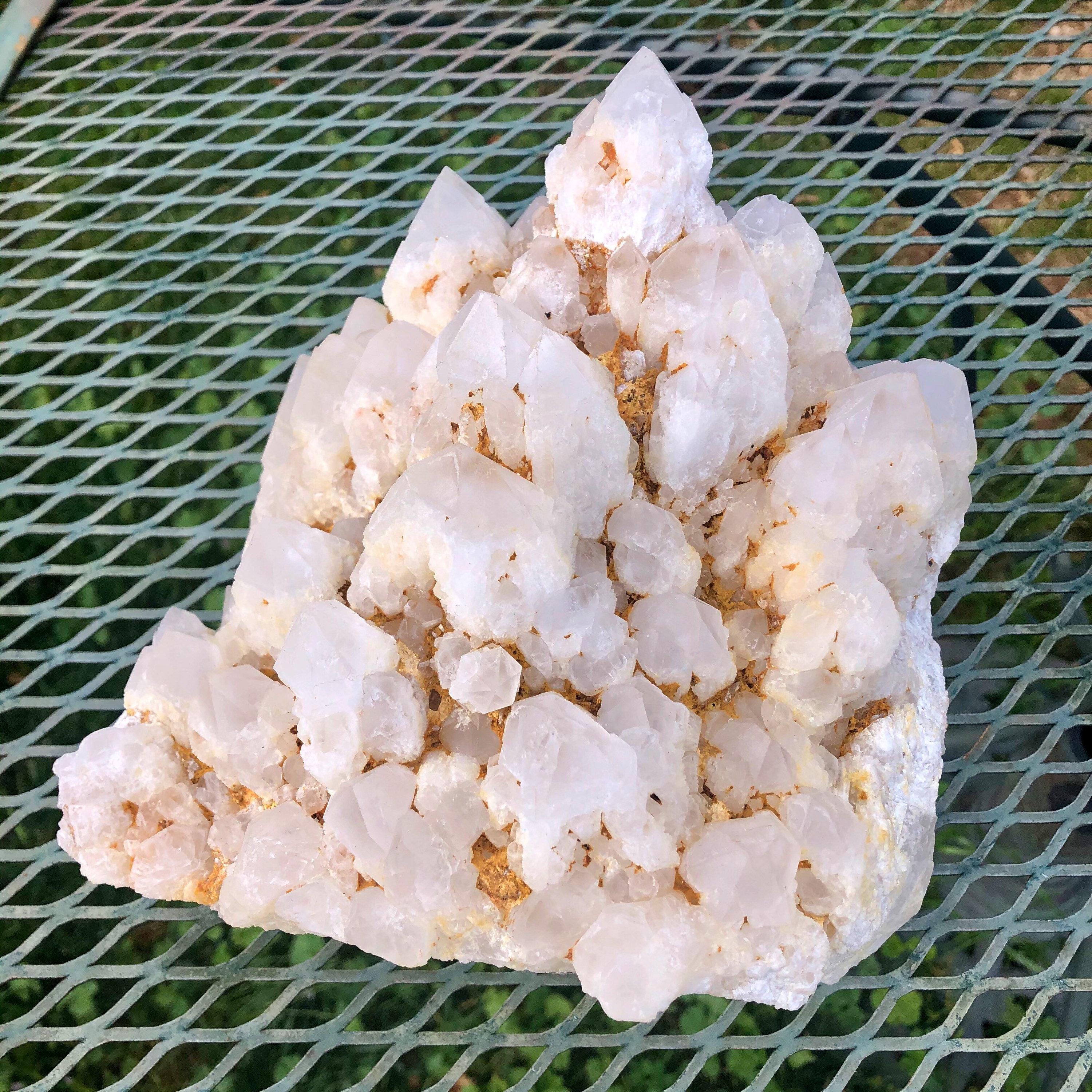 11.09 lbs Large Quartz Crystal Cluster Mineral Display Specimen