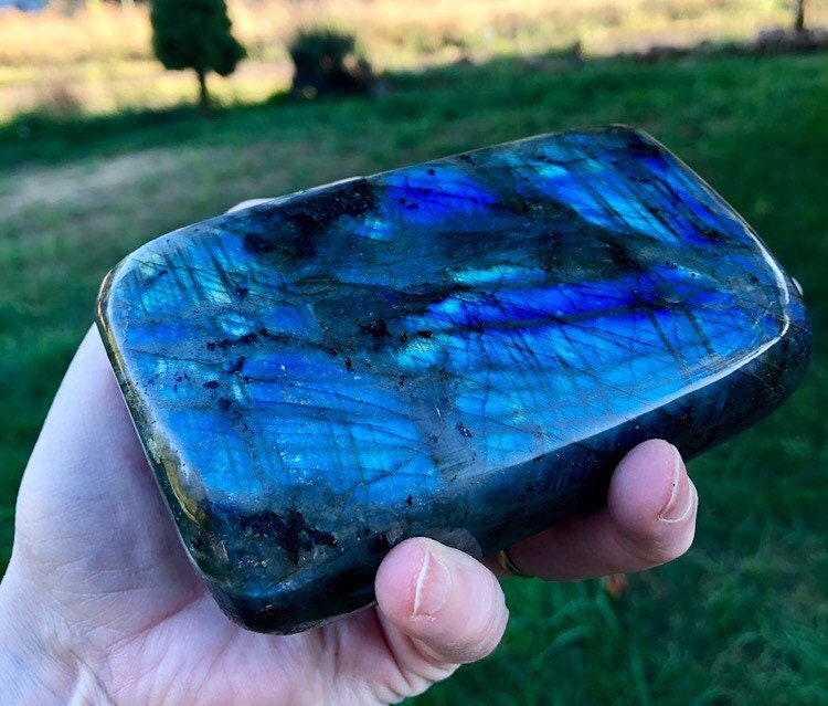 800g Spectralite Labradorite Polished Large Freeform Mineral Specimen