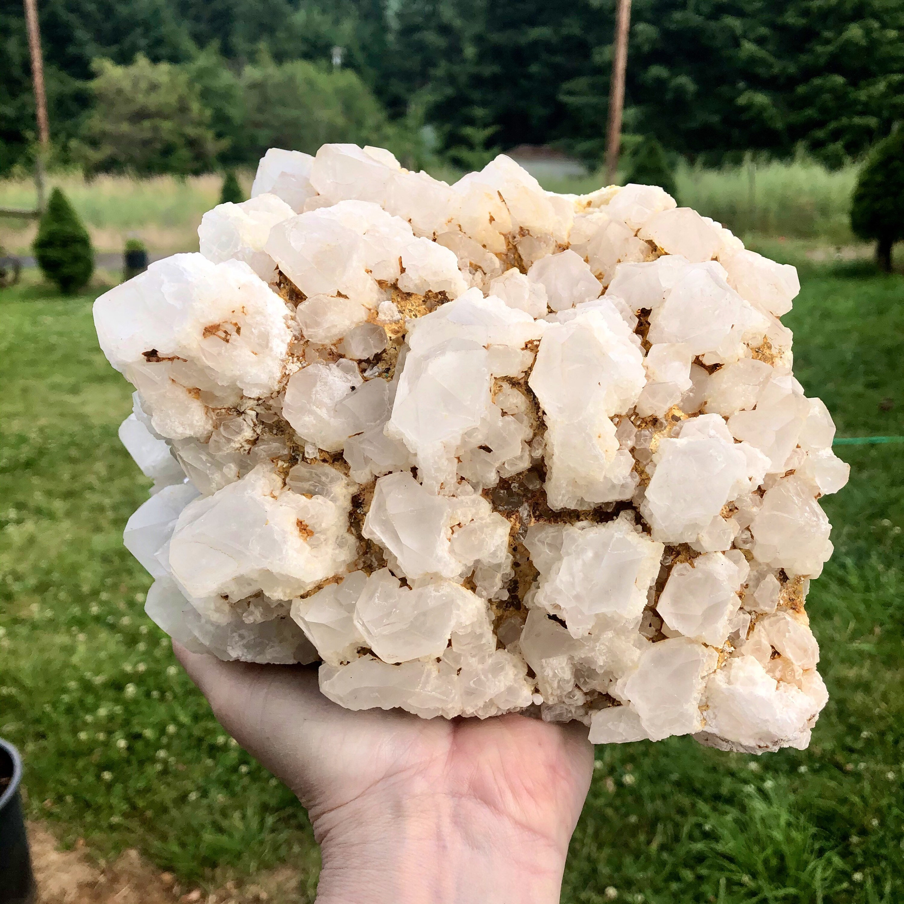 11.09 lbs Large Quartz Crystal Cluster Mineral Display Specimen
